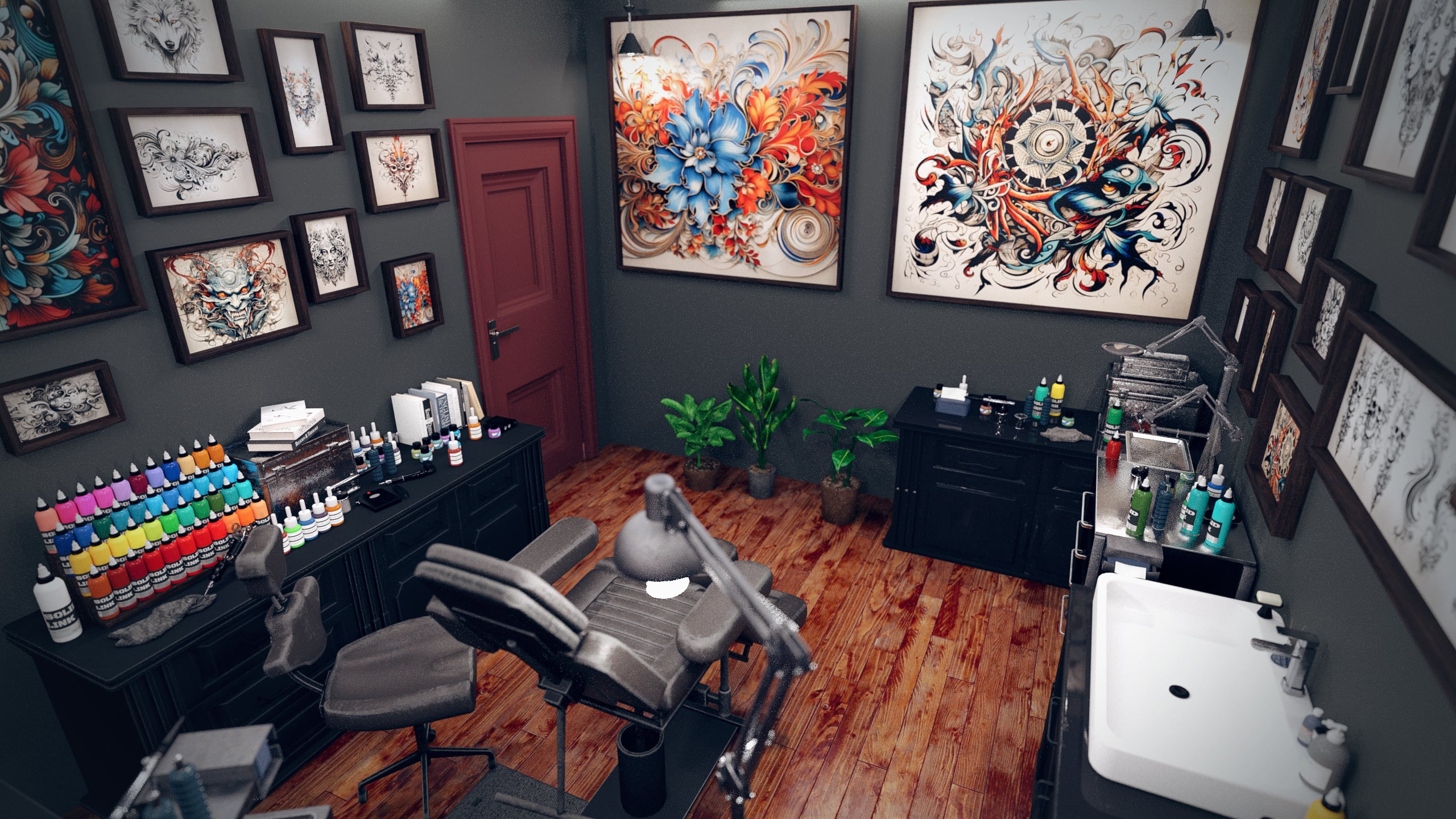 Trendy Tattoo Shop | Daz 3D