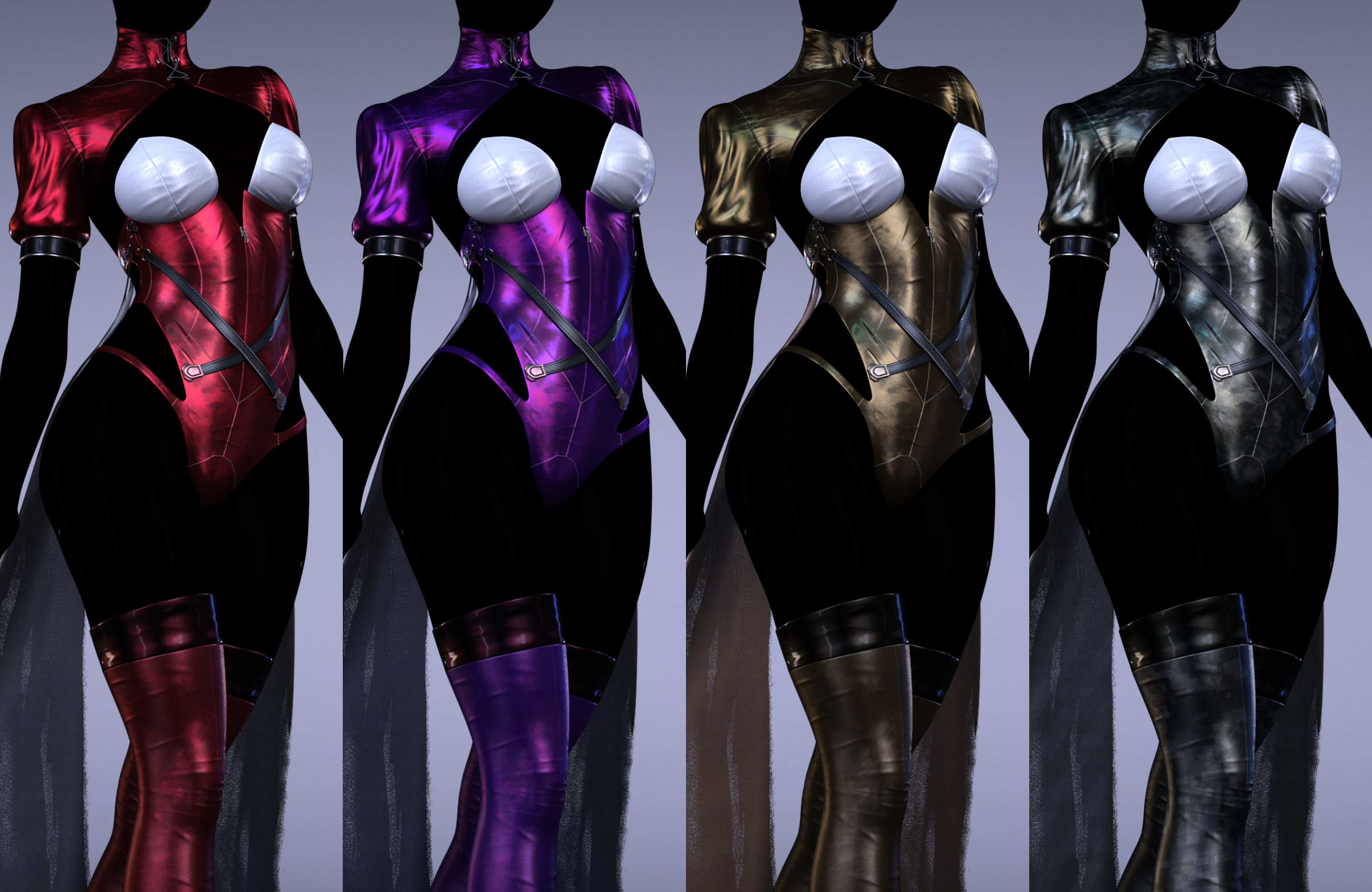 HM Reen Outfit Add-On Textures | Daz 3D