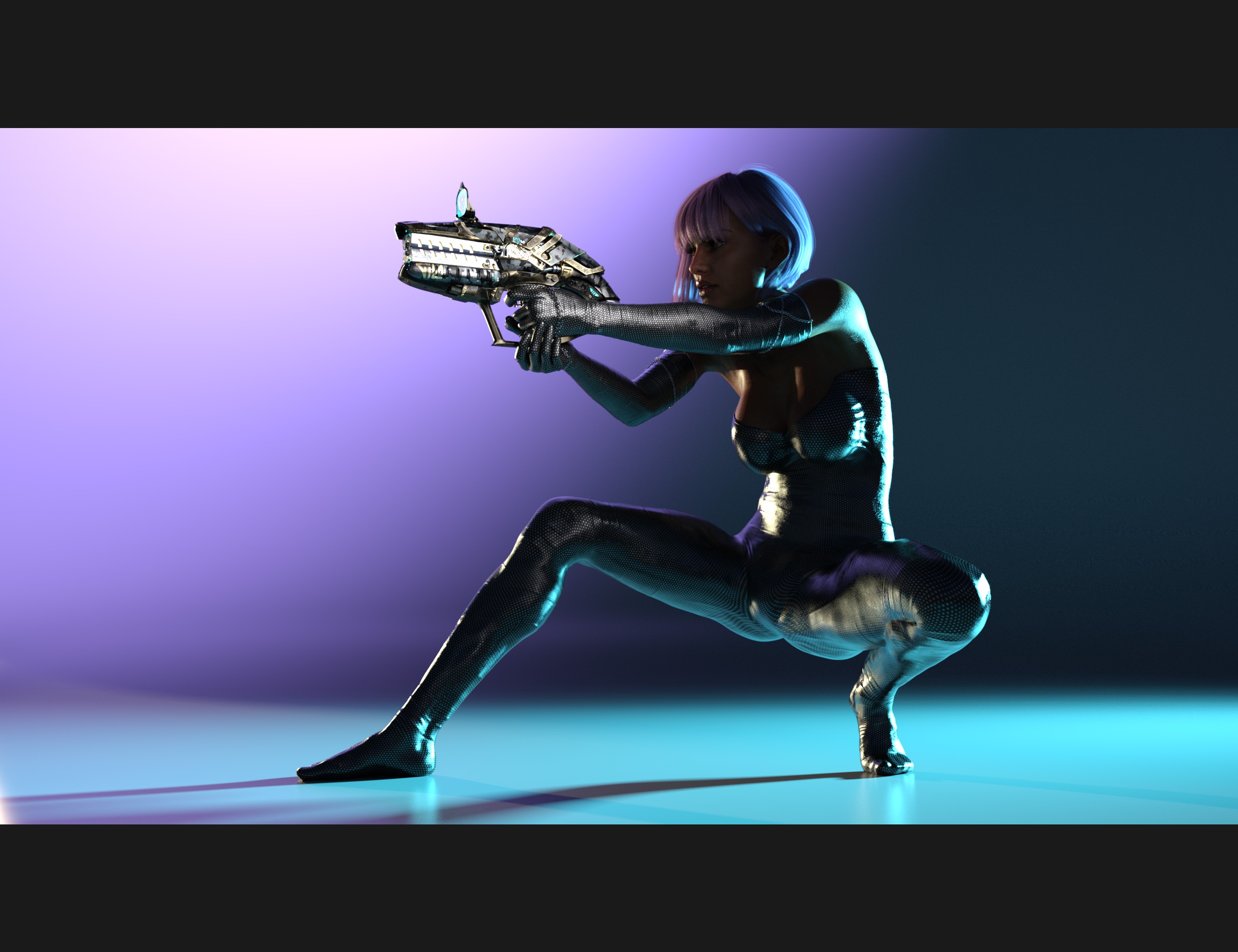 Punkish Alien Pistol | Daz 3D
