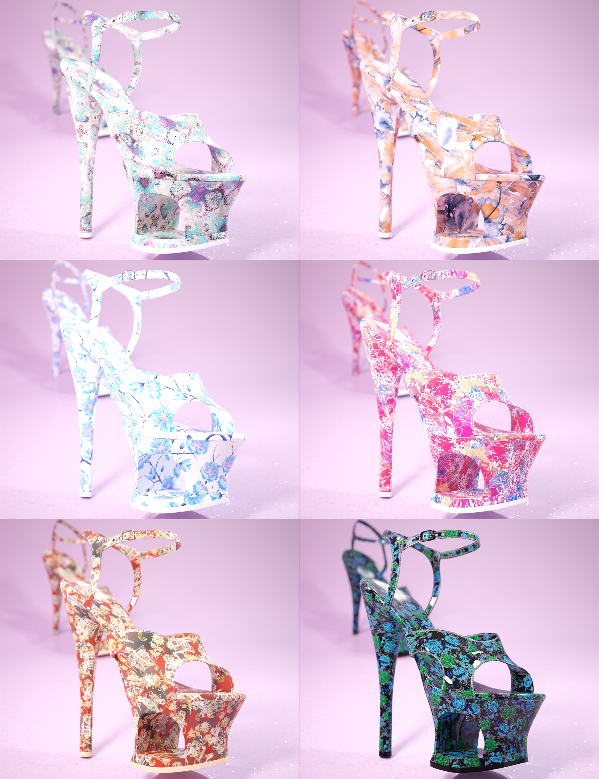 Cynthia High Heels For Genesis 9 | Daz 3D