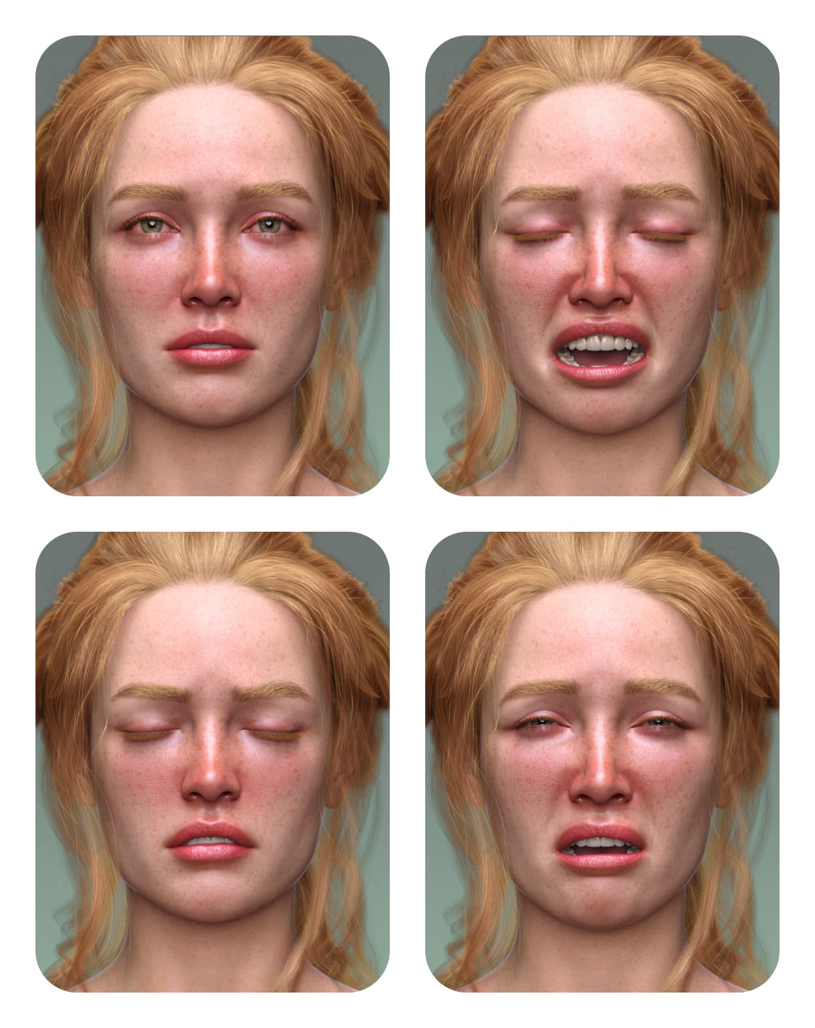 CX Crying Makeup and Expressions for Genesis 9 | Daz 3D