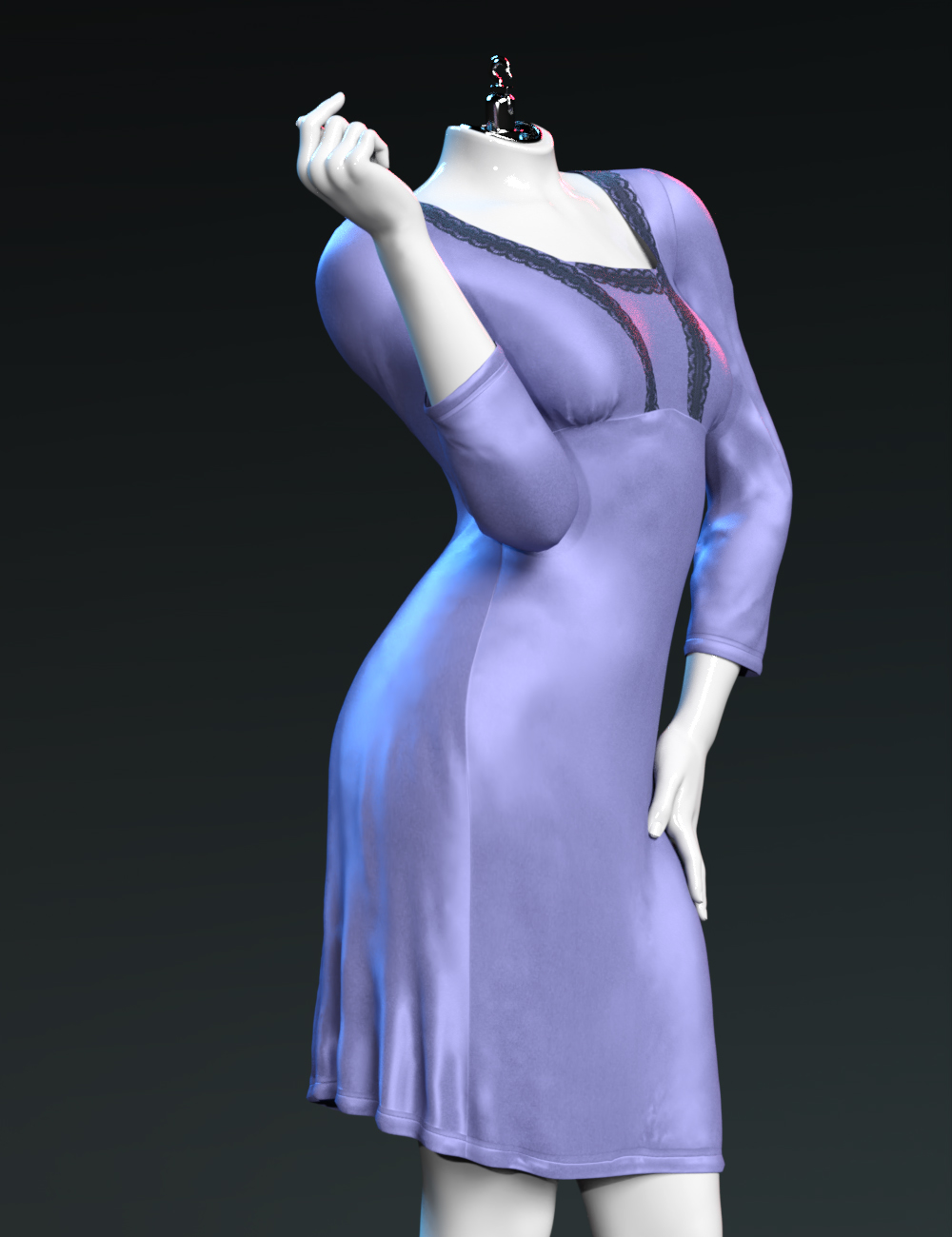 dForce Aura Nightie for Genesis 9, 8.1 and 8 Female | Daz 3D
