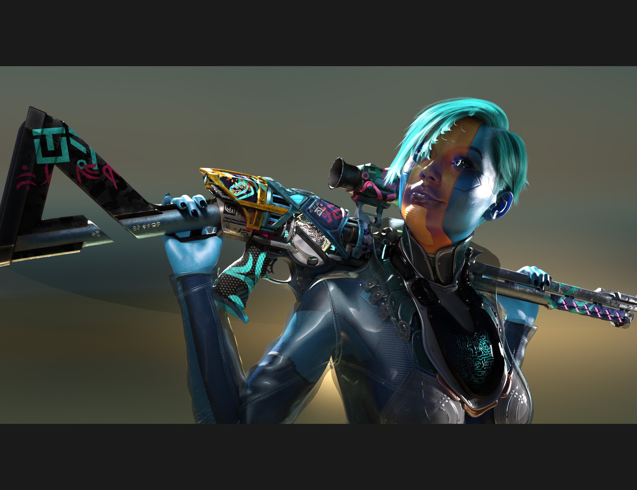 Punkish Alien Gun Collection | Daz 3D