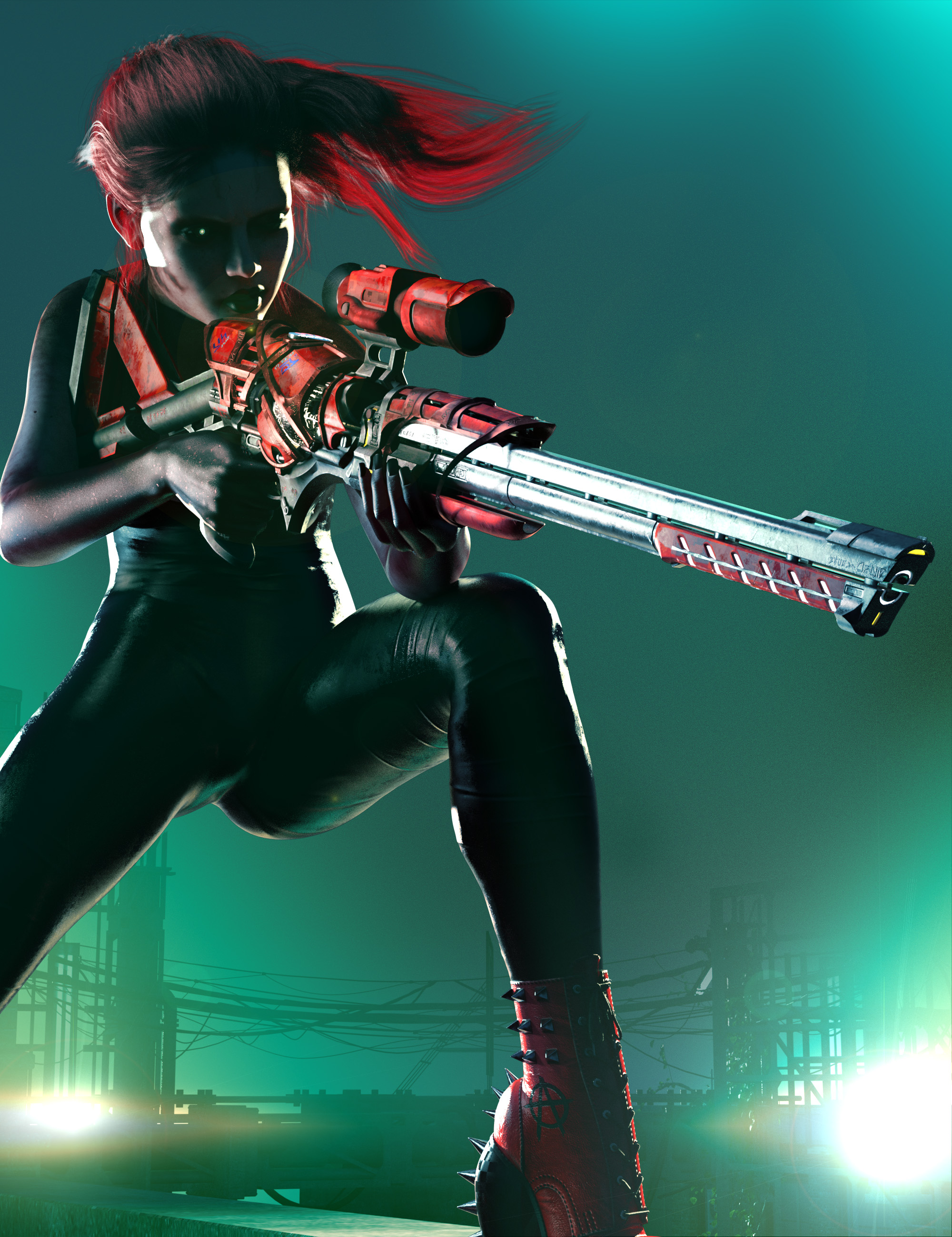 Punkish Alien Gun Collection | Daz 3D