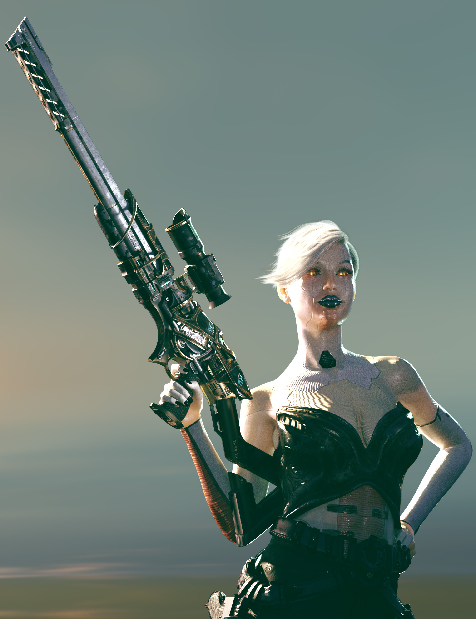 Punkish Alien Gun Collection | Daz 3D