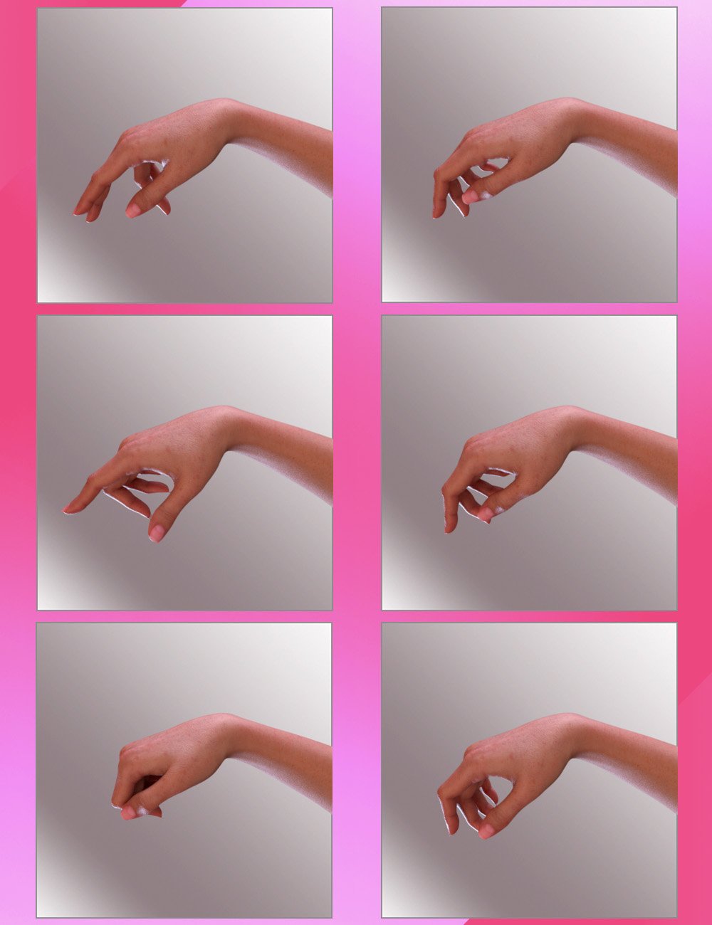 Graceful Hand Poses for Genesis 9 Feminine | Daz 3D