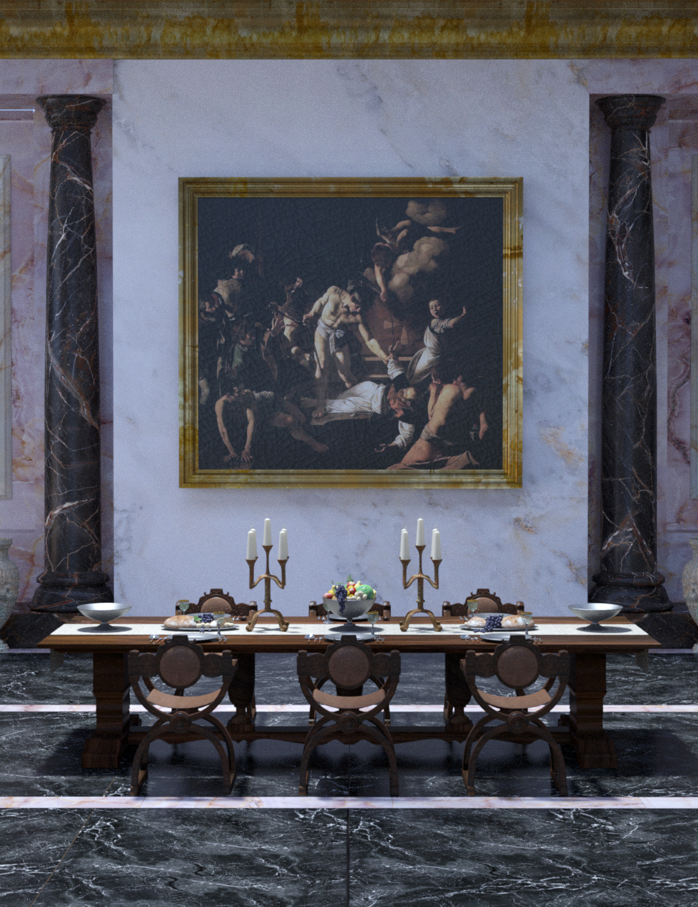 Caravaggio Hall | Daz 3D