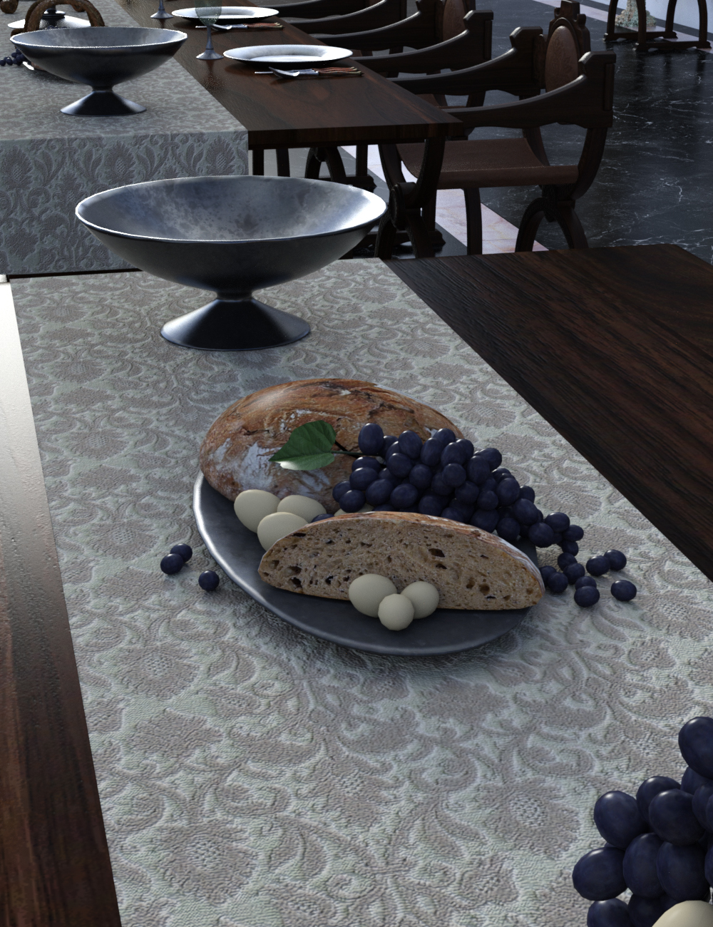 Caravaggio Hall | Daz 3D