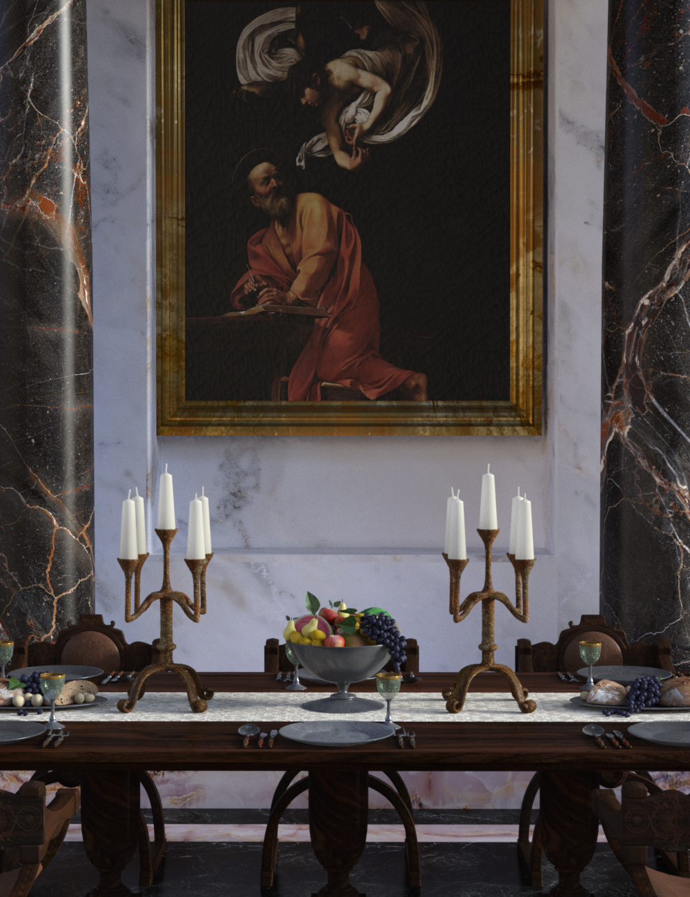 Caravaggio Hall | Daz 3D