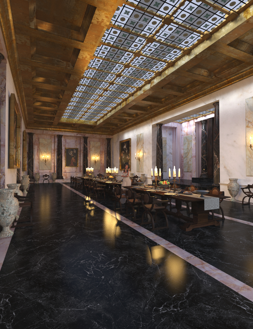 Caravaggio Hall | Daz 3D