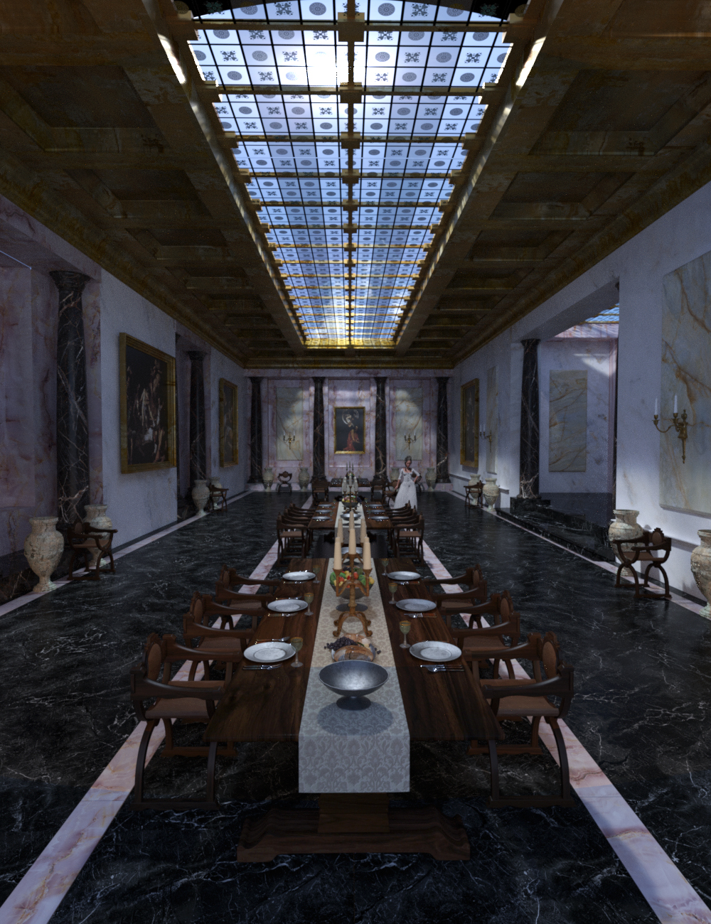 Caravaggio Hall | Daz 3D