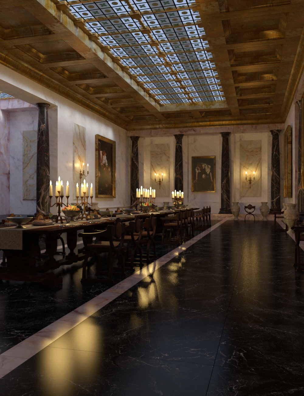 Caravaggio Hall | Daz 3D