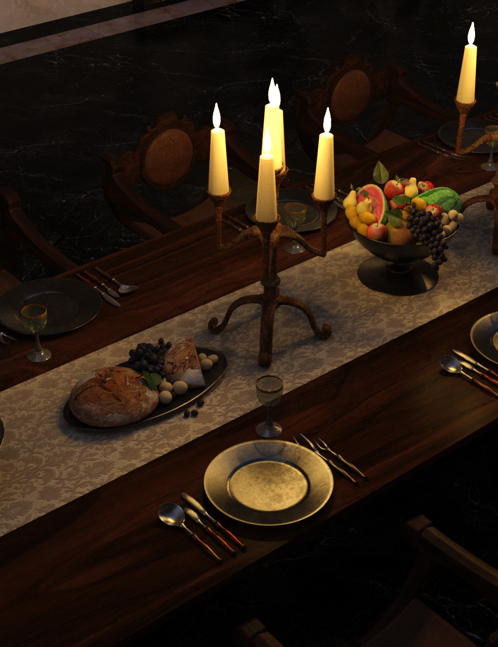 Caravaggio Hall | Daz 3D