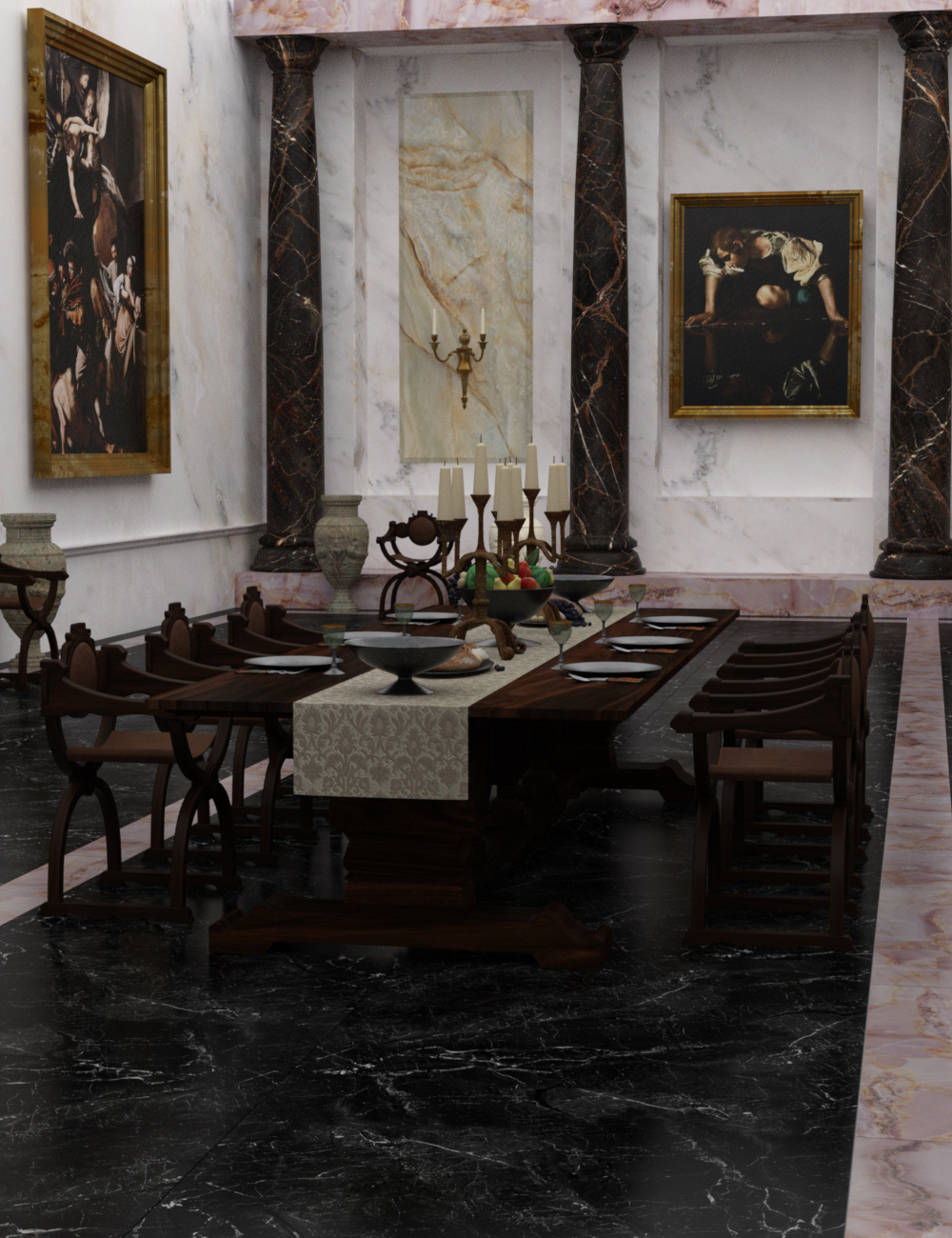 Caravaggio Hall | Daz 3D