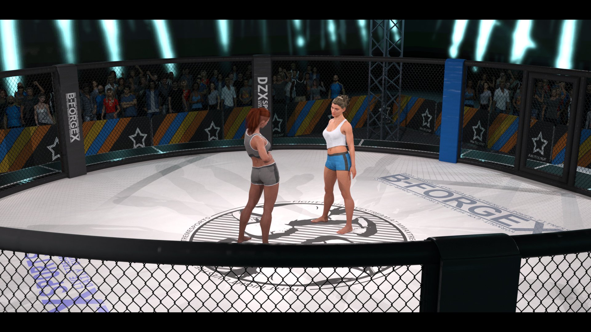FM MMA Arena Addon: Circular Cage | Daz 3D