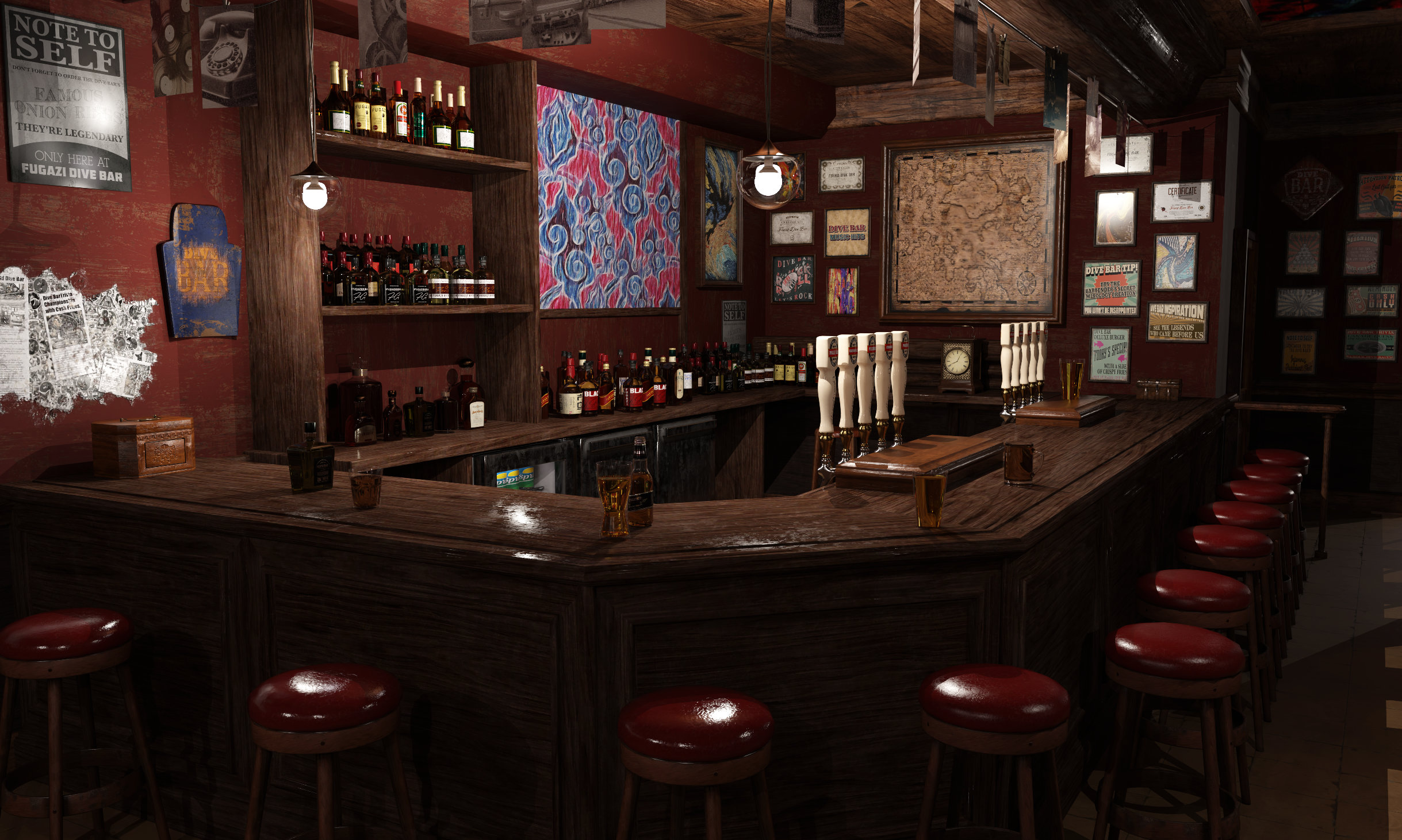 FG Dive Bar | Daz 3D