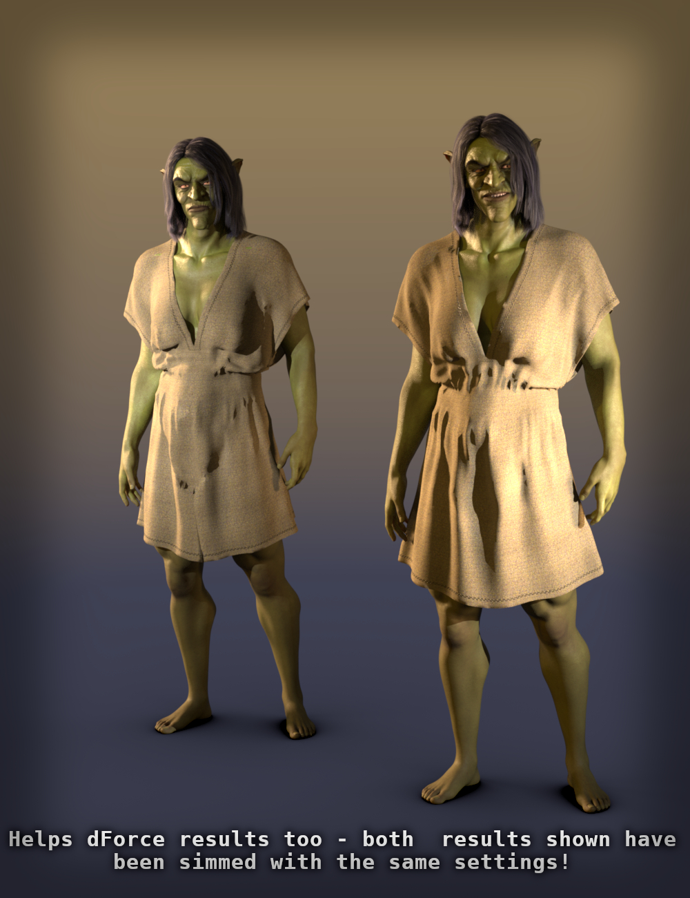 SY DeTriangulator Tunic Genesis 9 | Daz 3D