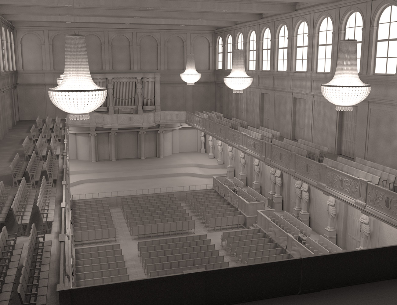 Golden Hall | Daz 3D