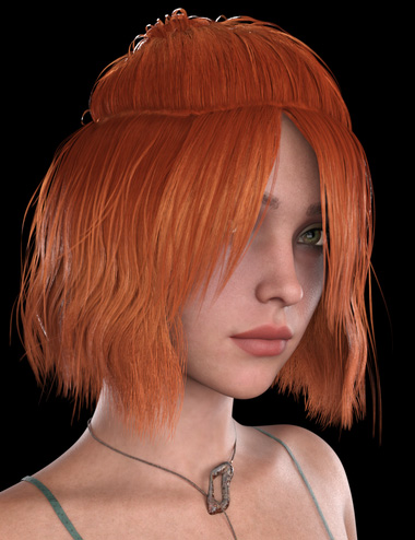CL Half Bun Hair for Genesis 9 | Daz 3D