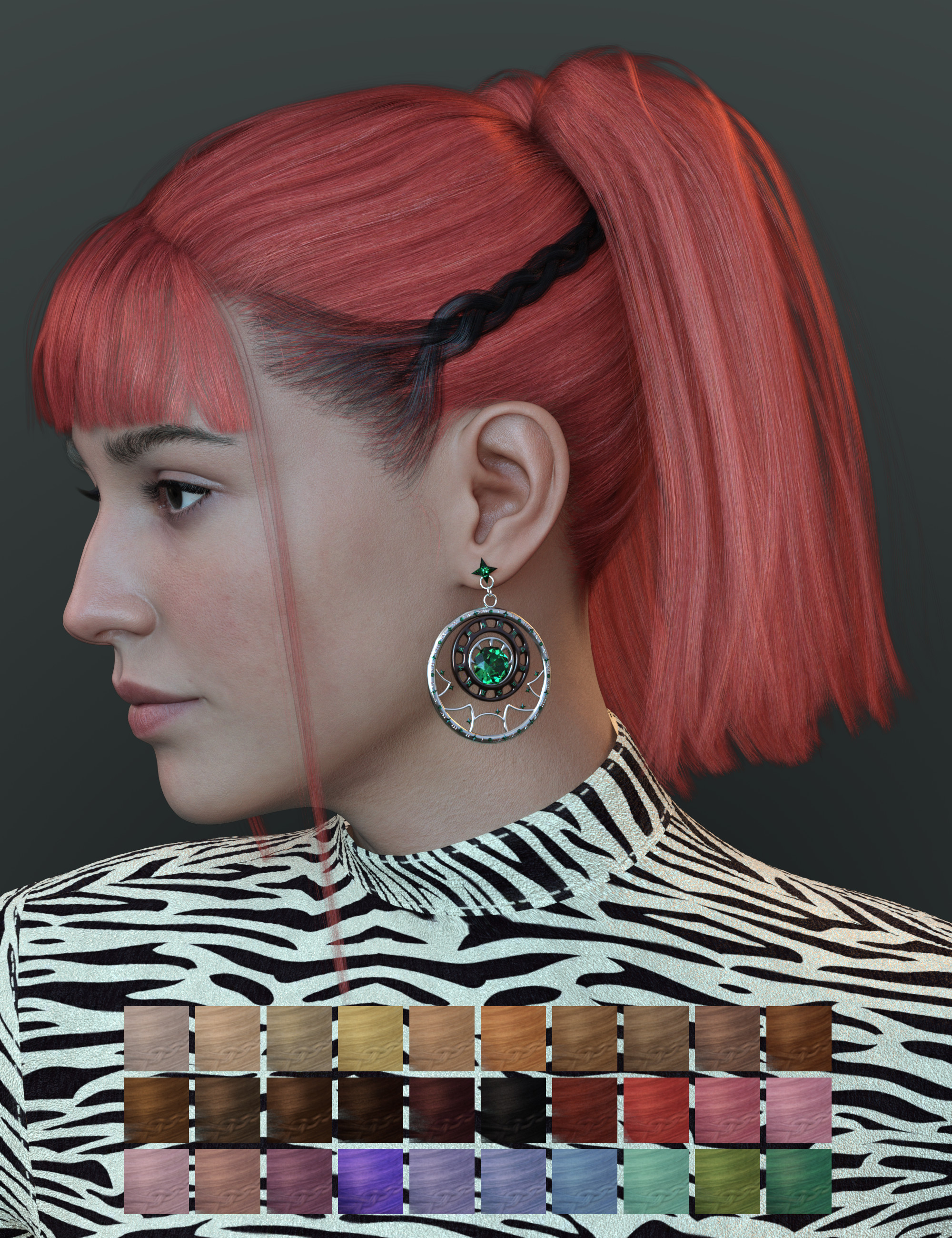 Quasar Hair for Genesis 9, 8 and 8.1 Female | Daz 3D