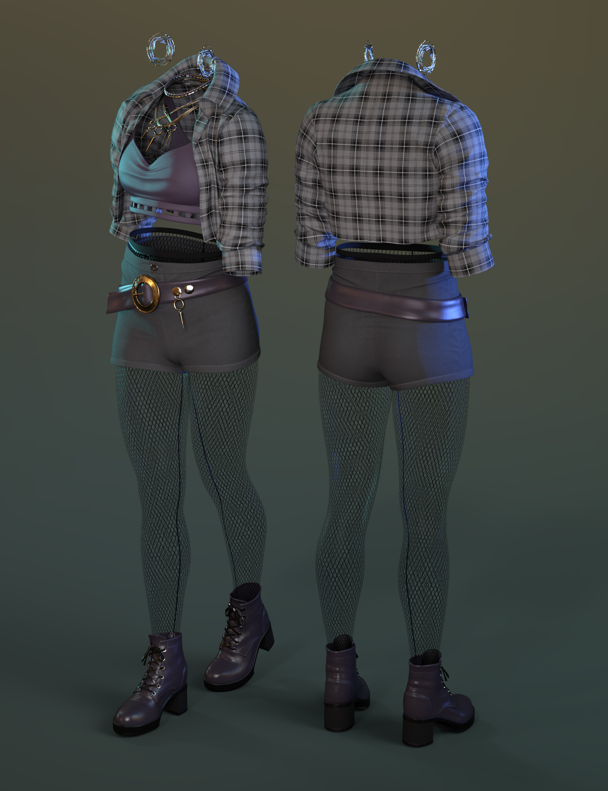 Nocturne Outfit Texture Add On | Daz 3D