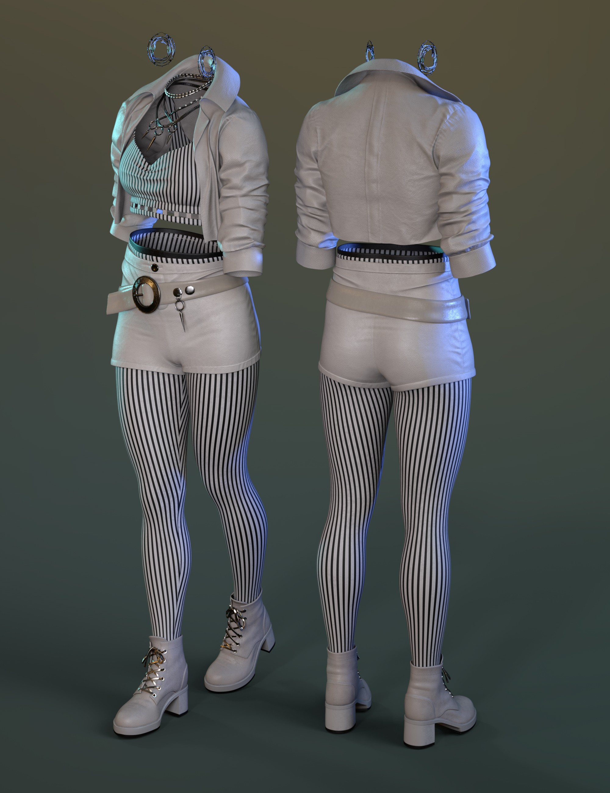 Nocturne Outfit Texture Add On | Daz 3D