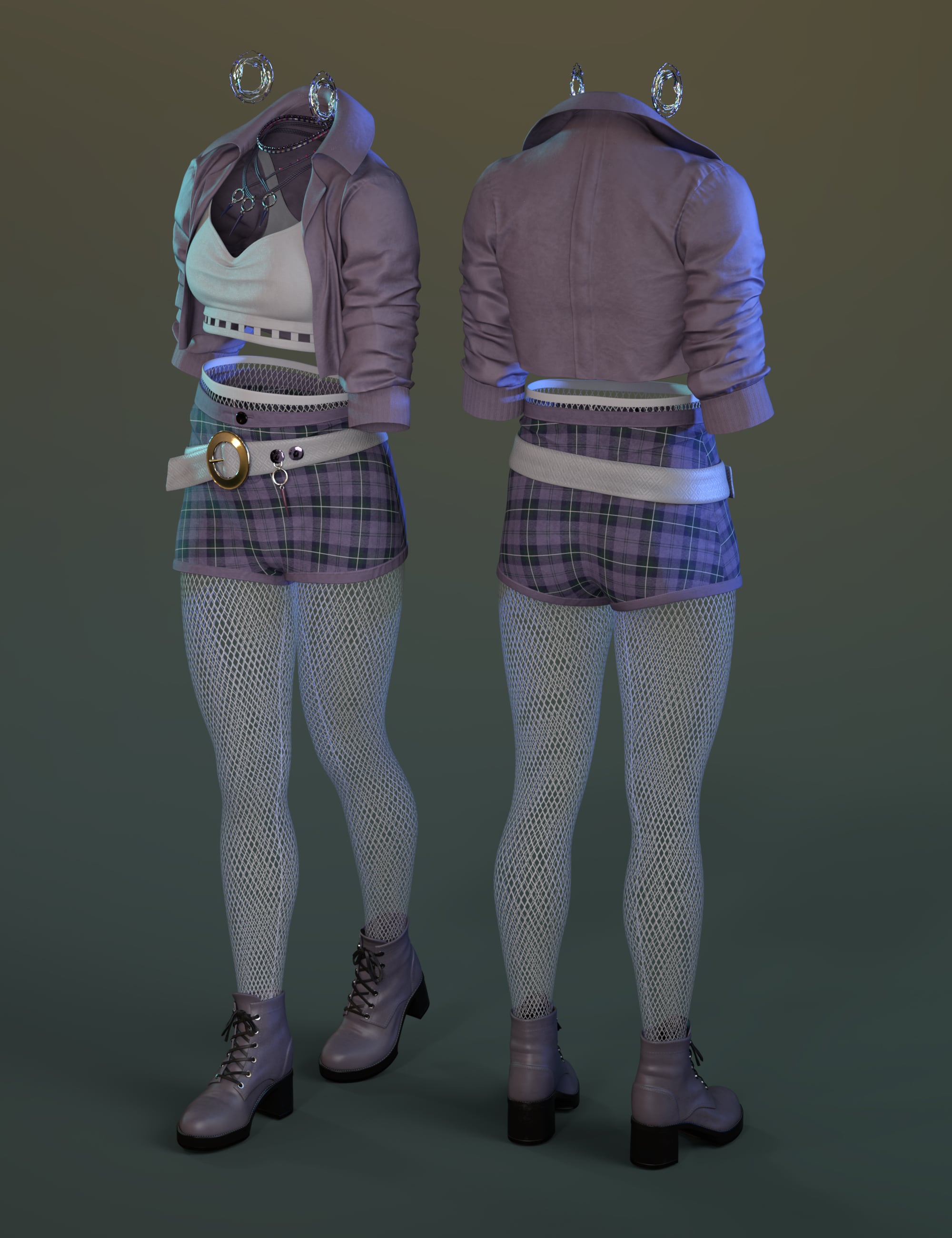 Nocturne Outfit Texture Add On | Daz 3D