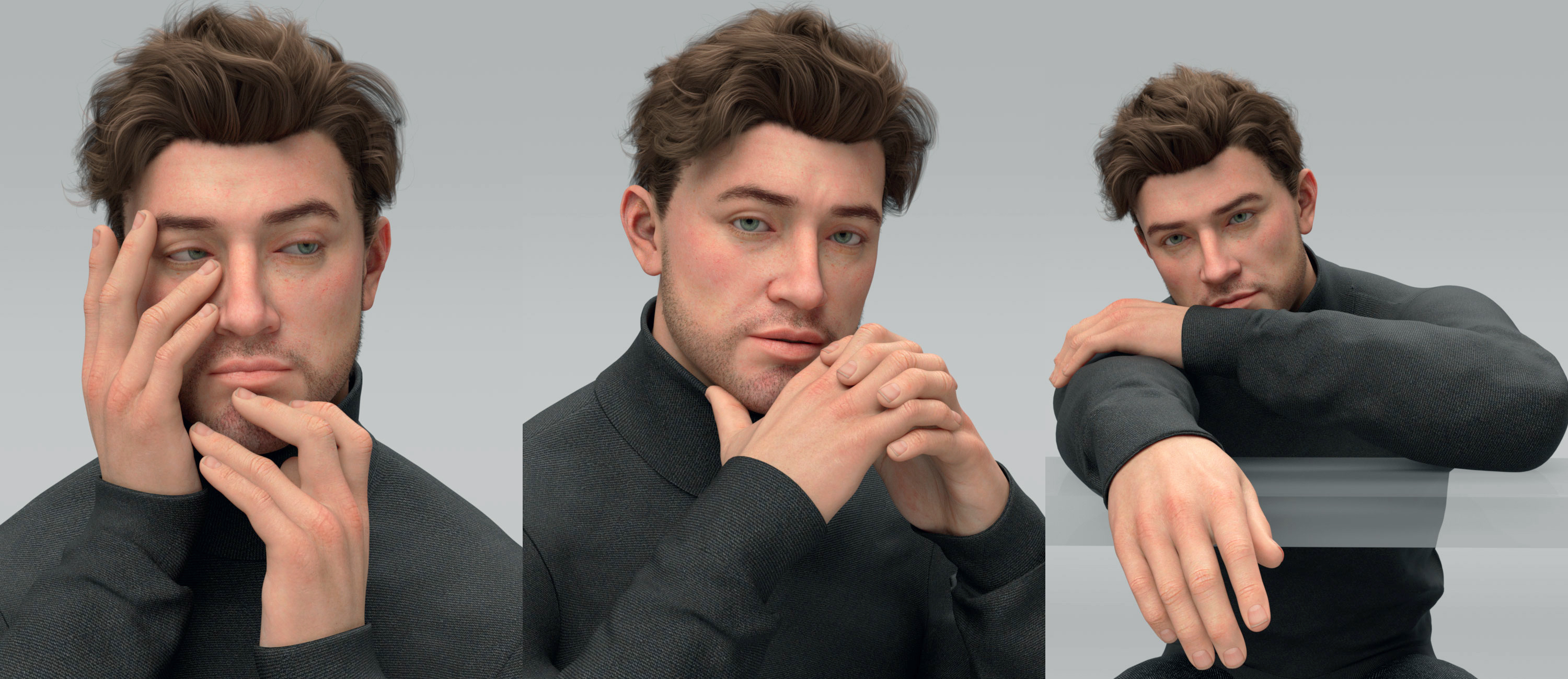 Portrait of You Poses for Genesis 9 Masculine | Daz 3D