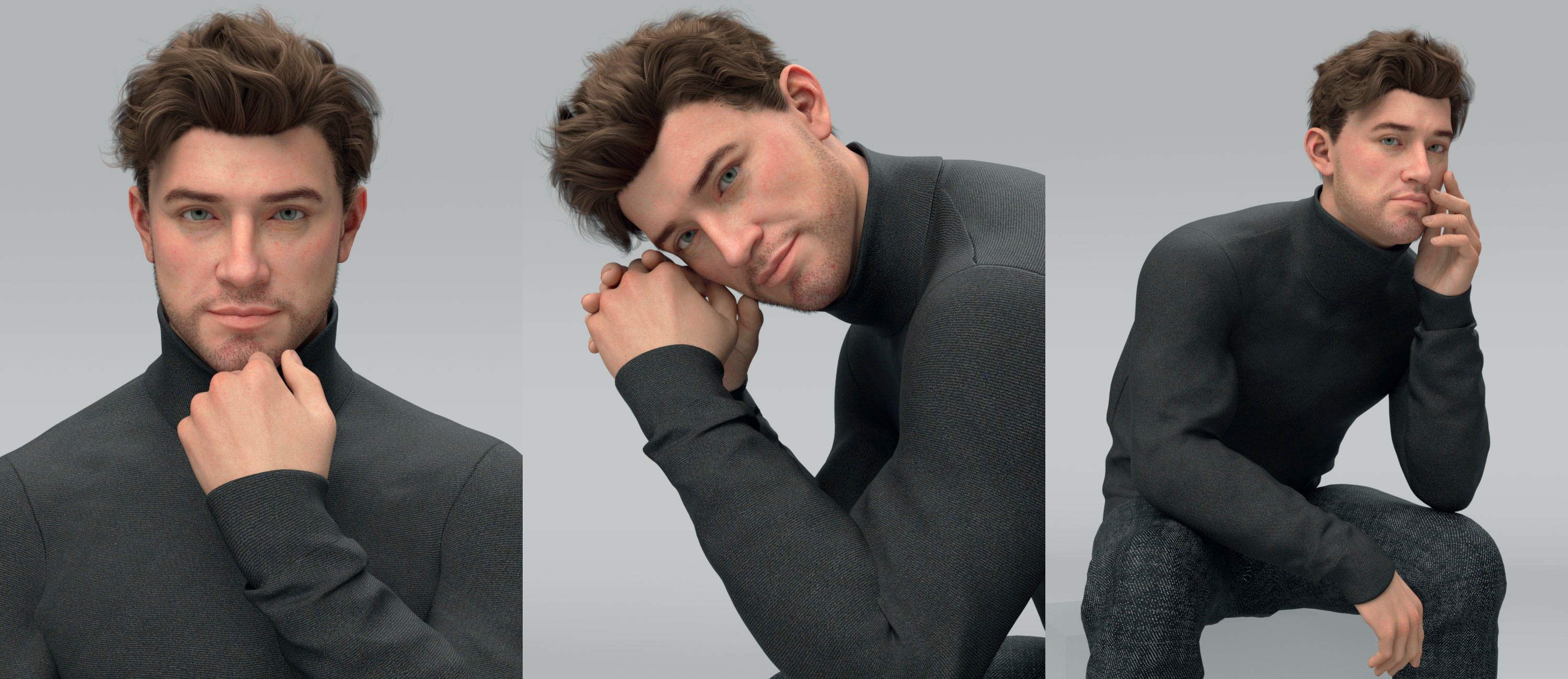 Portrait of You Poses for Genesis 9 Masculine | Daz 3D