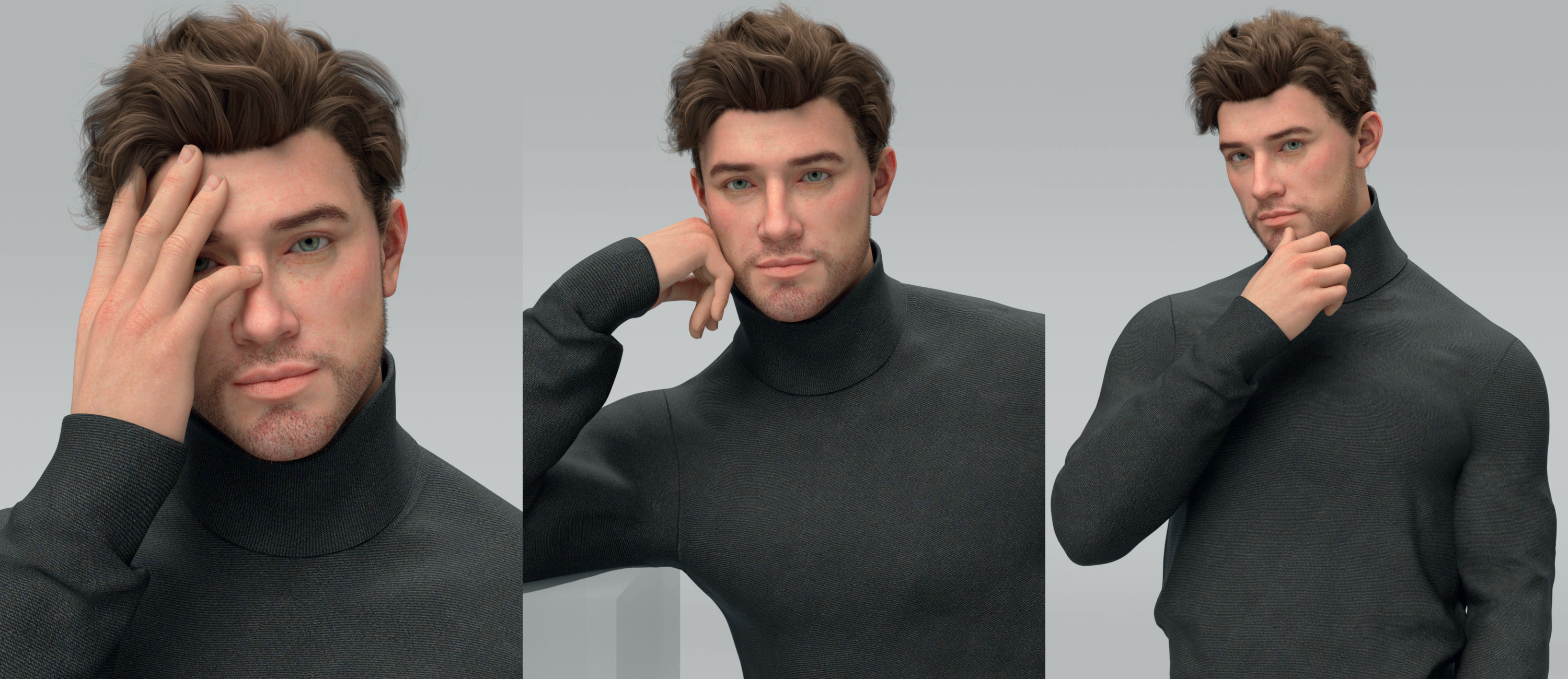 Portrait of You Poses for Genesis 9 Masculine | Daz 3D