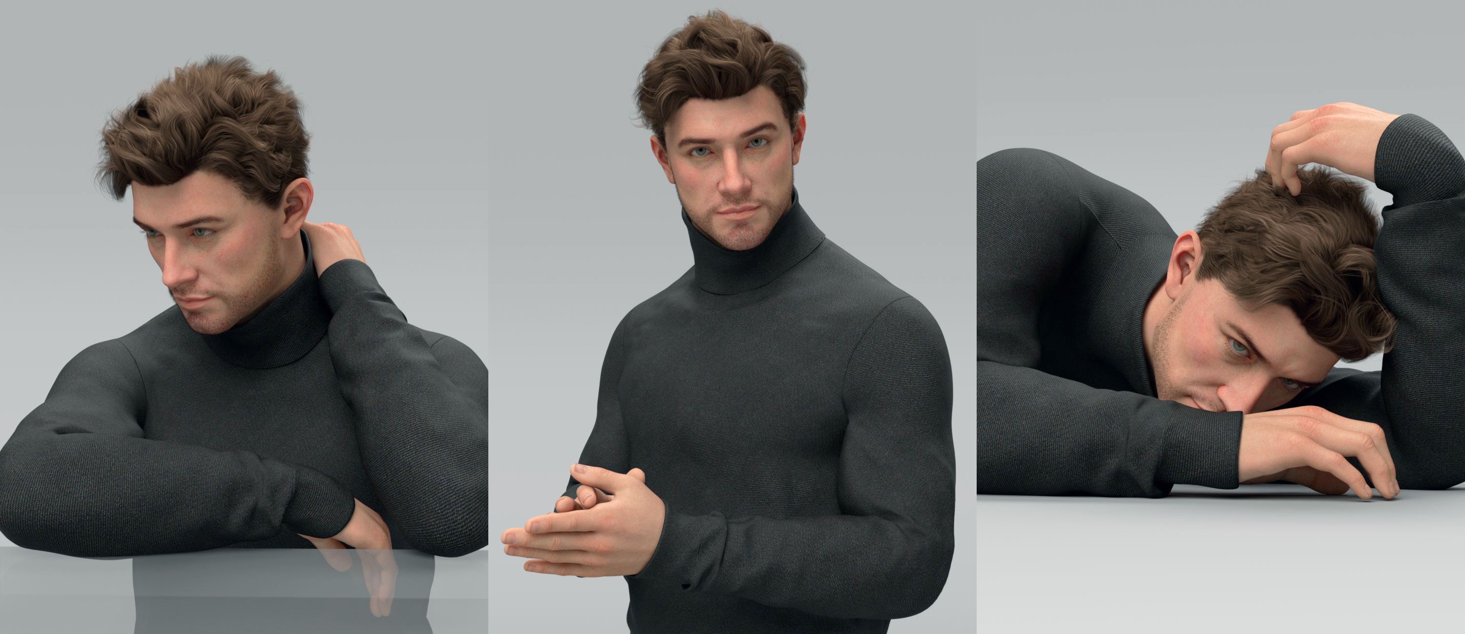 Portrait of You Poses for Genesis 9 Masculine | Daz 3D
