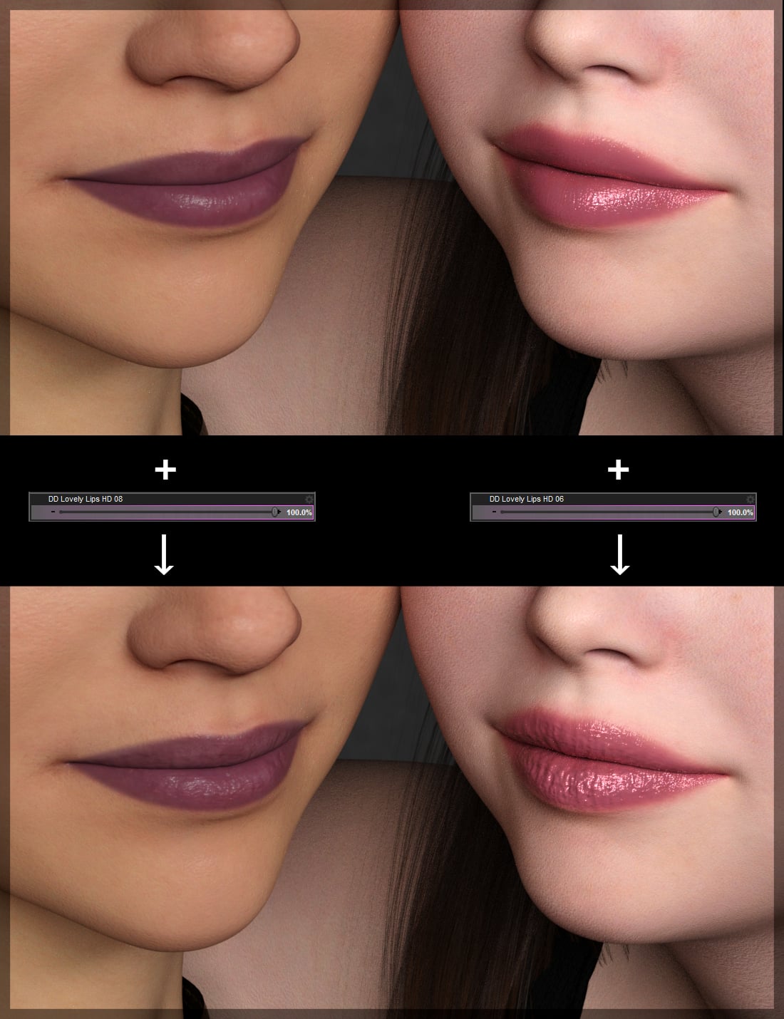 DD Lovely Lips HD for Genesis 9 | Daz 3D
