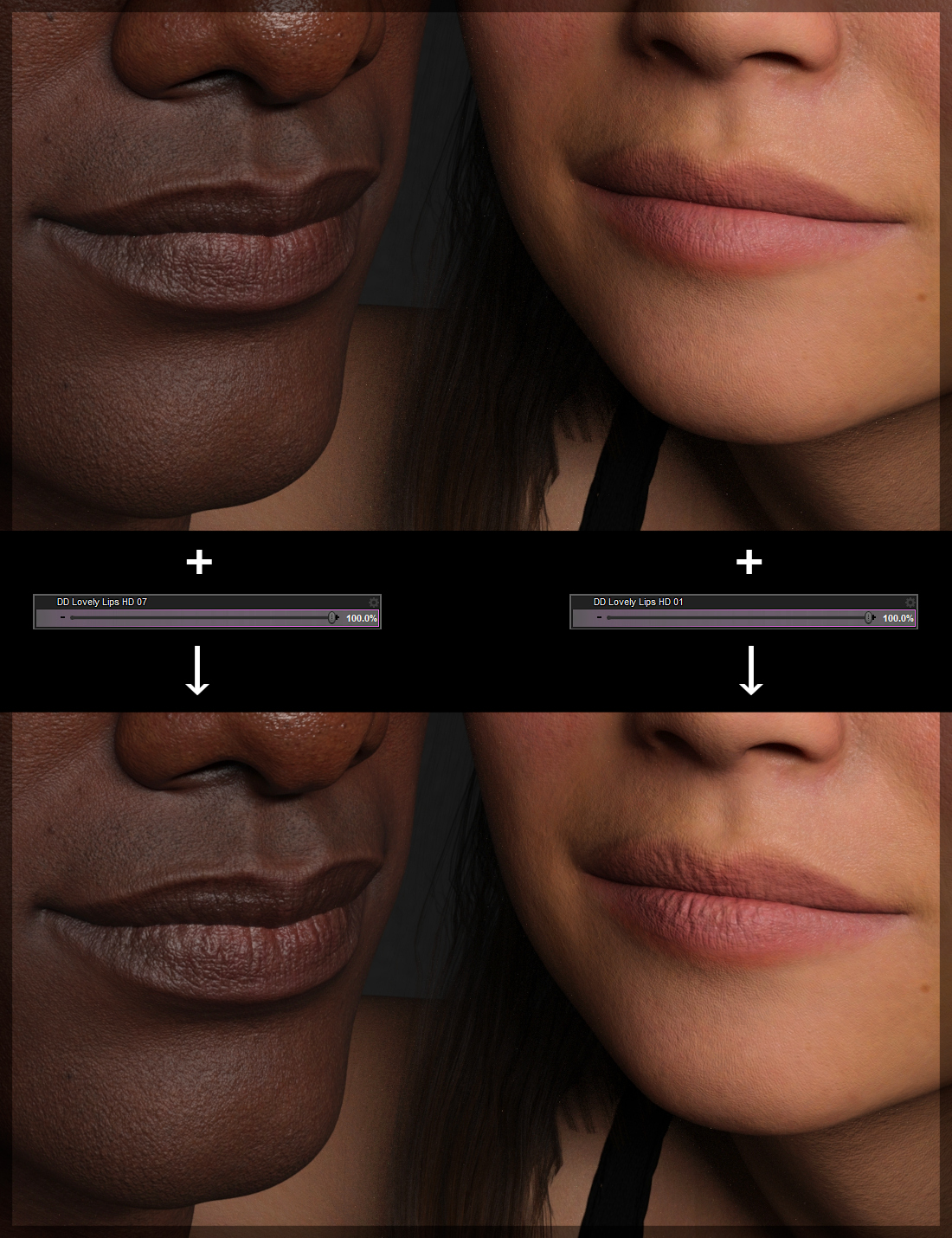 DD Lovely Lips HD for Genesis 9 | Daz 3D