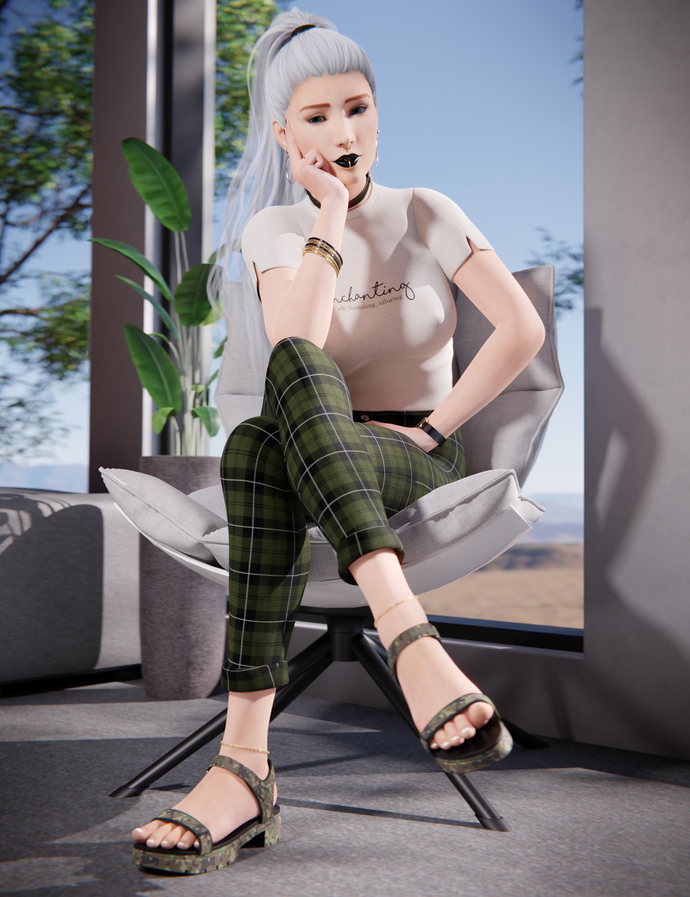 Emily Platform Sandals For Genesis 9 | Daz 3D