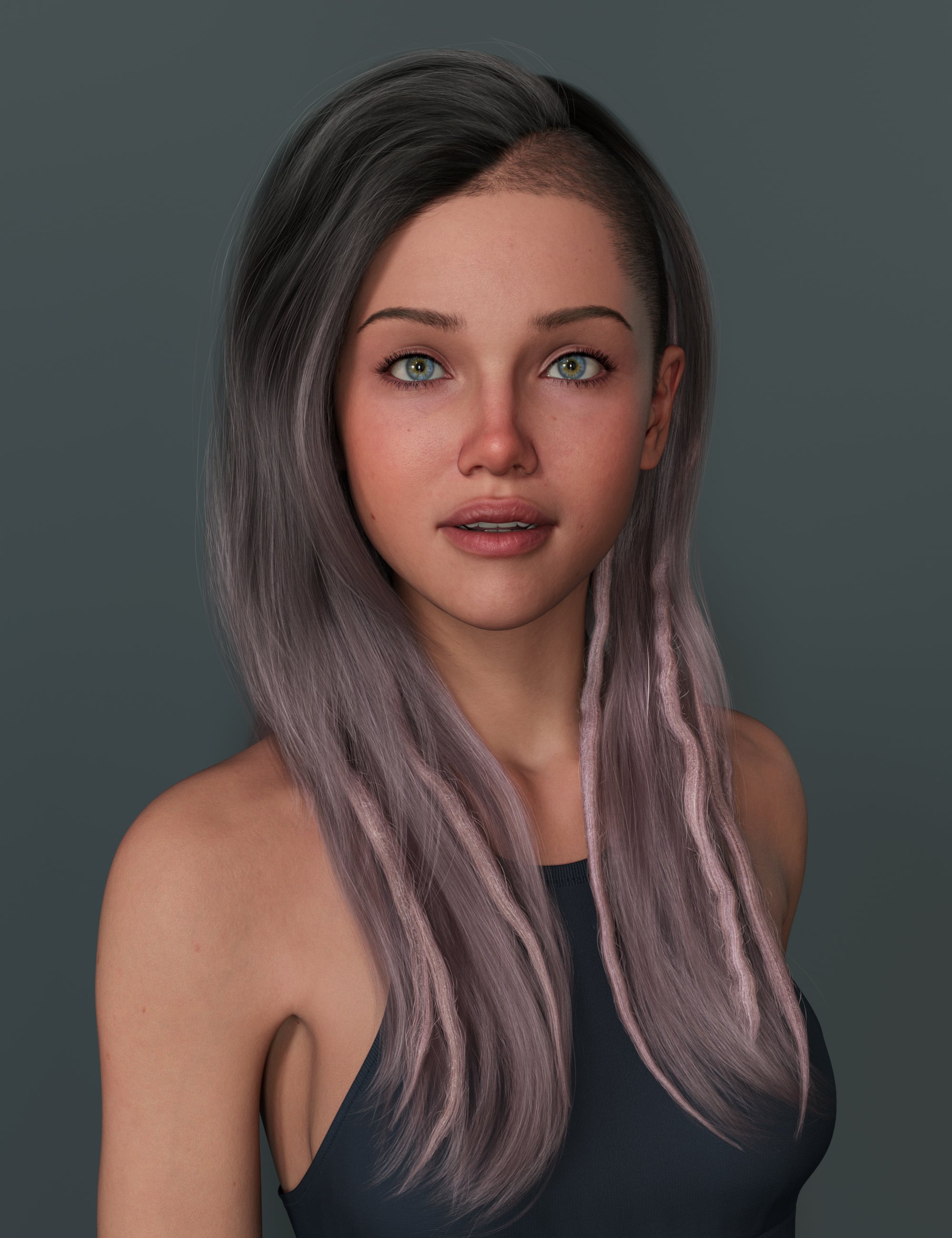 Sidecut Hair and Dreads for Genesis 9 | Daz 3D
