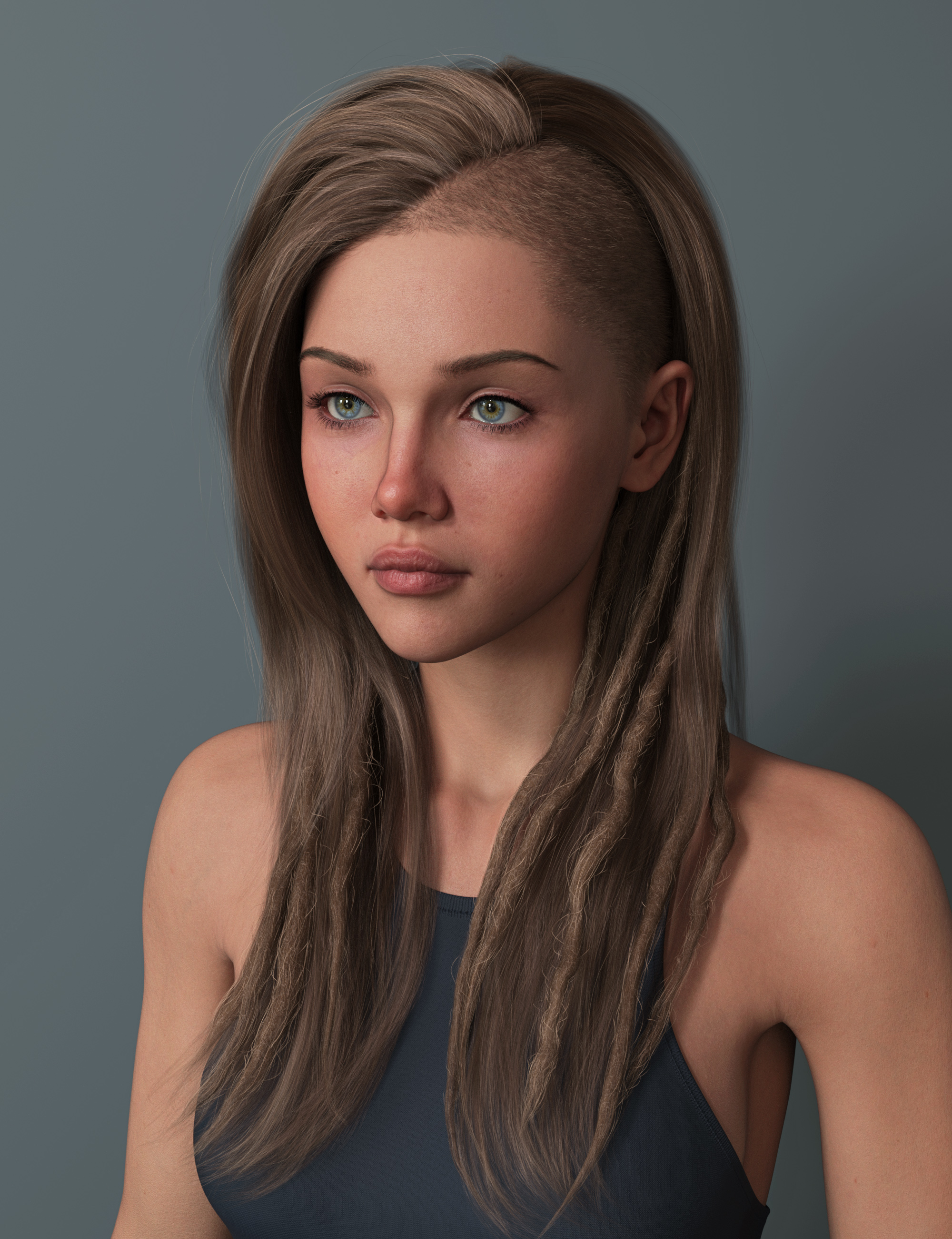Sidecut Hair and Dreads for Genesis 9 | Daz 3D