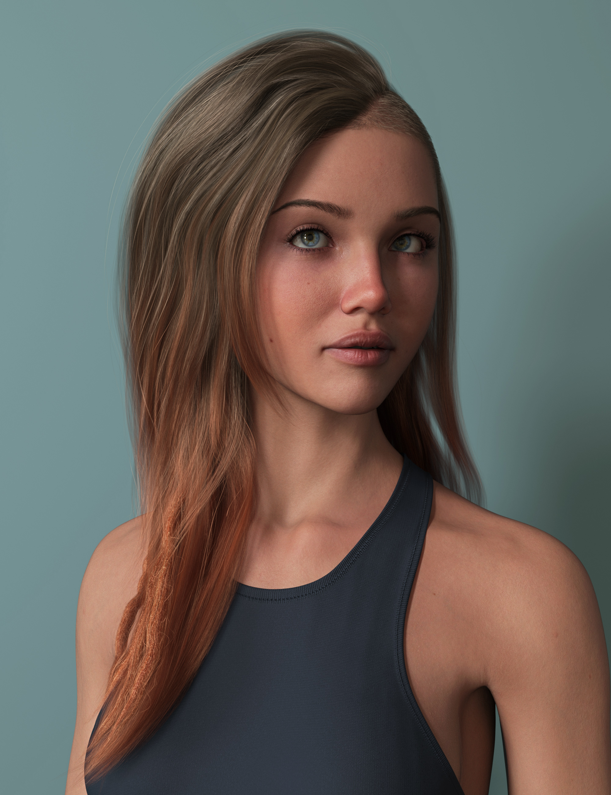 Sidecut Hair and Dreads for Genesis 9 | Daz 3D