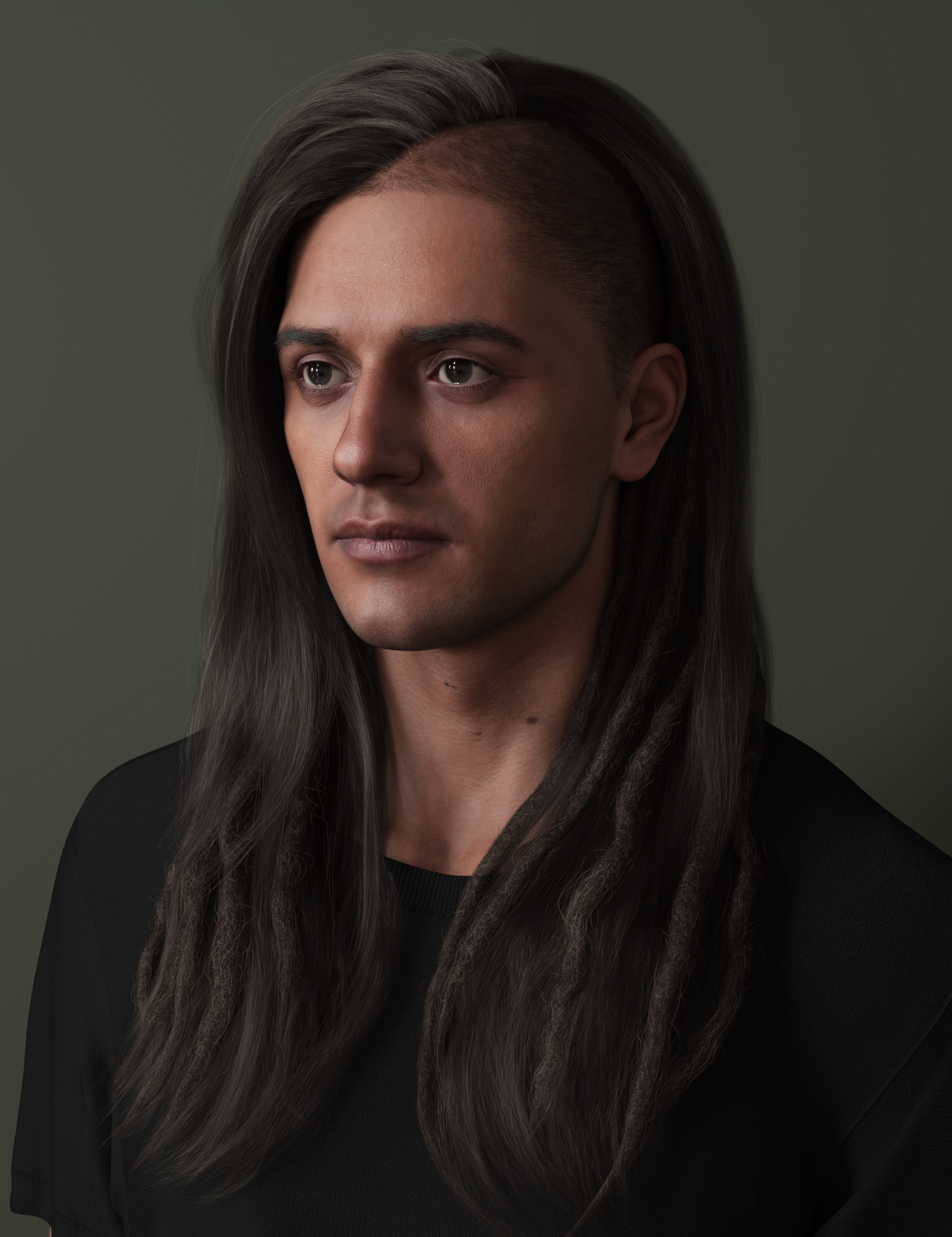 Sidecut Hair and Dreads for Genesis 9 | Daz 3D