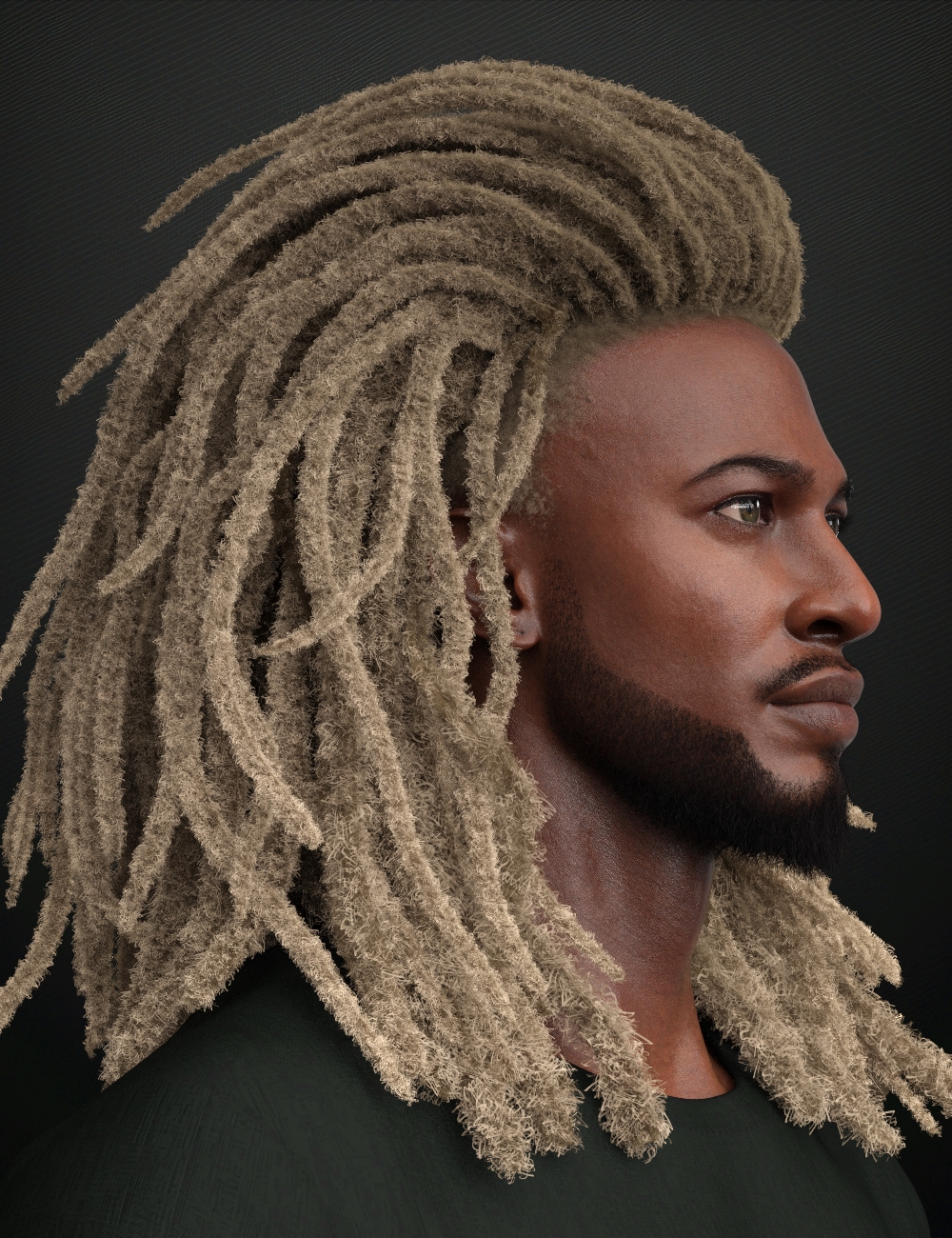 Leo Dreads Hair for Genesis 9 | Daz 3D