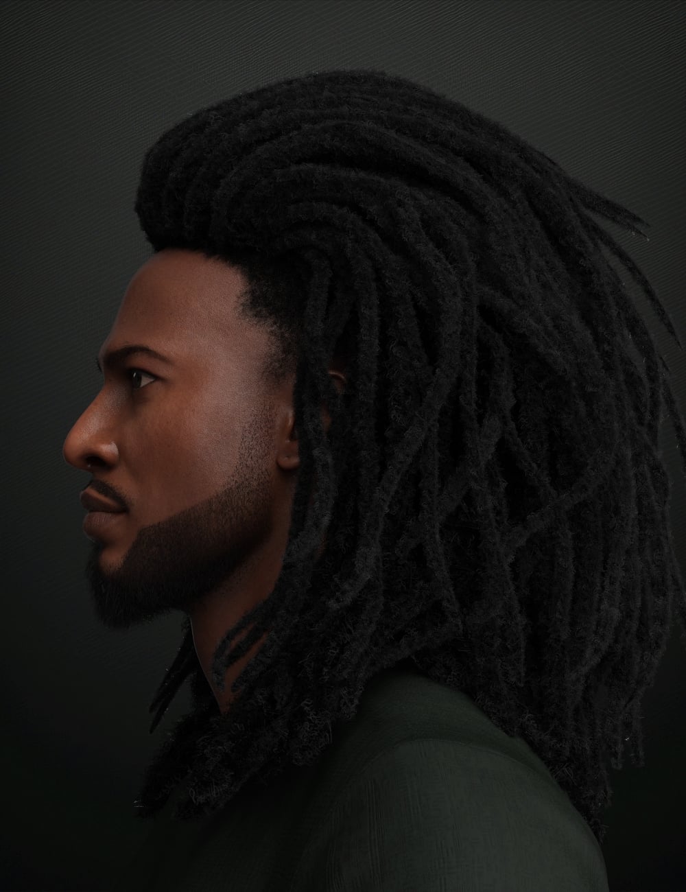 Leo Dreads Hair for Genesis 9 | Daz 3D