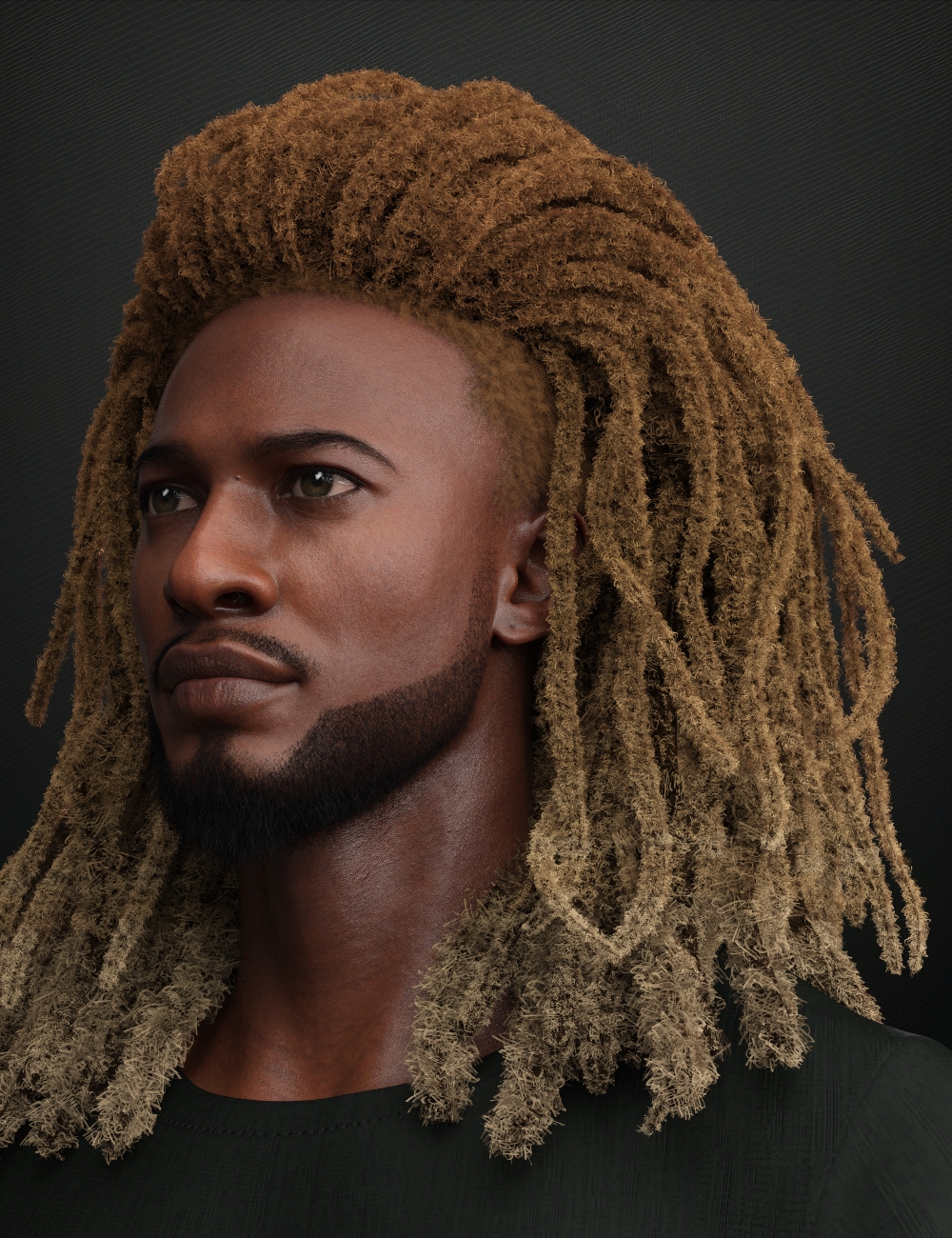 Leo Dreads Hair for Genesis 9 | Daz 3D