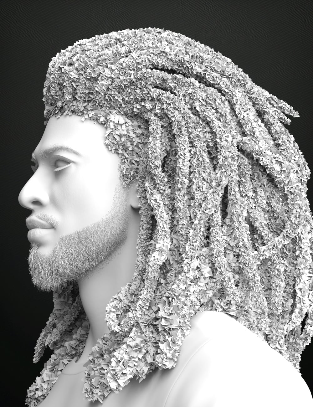 Leo Dreads Hair for Genesis 9 | Daz 3D