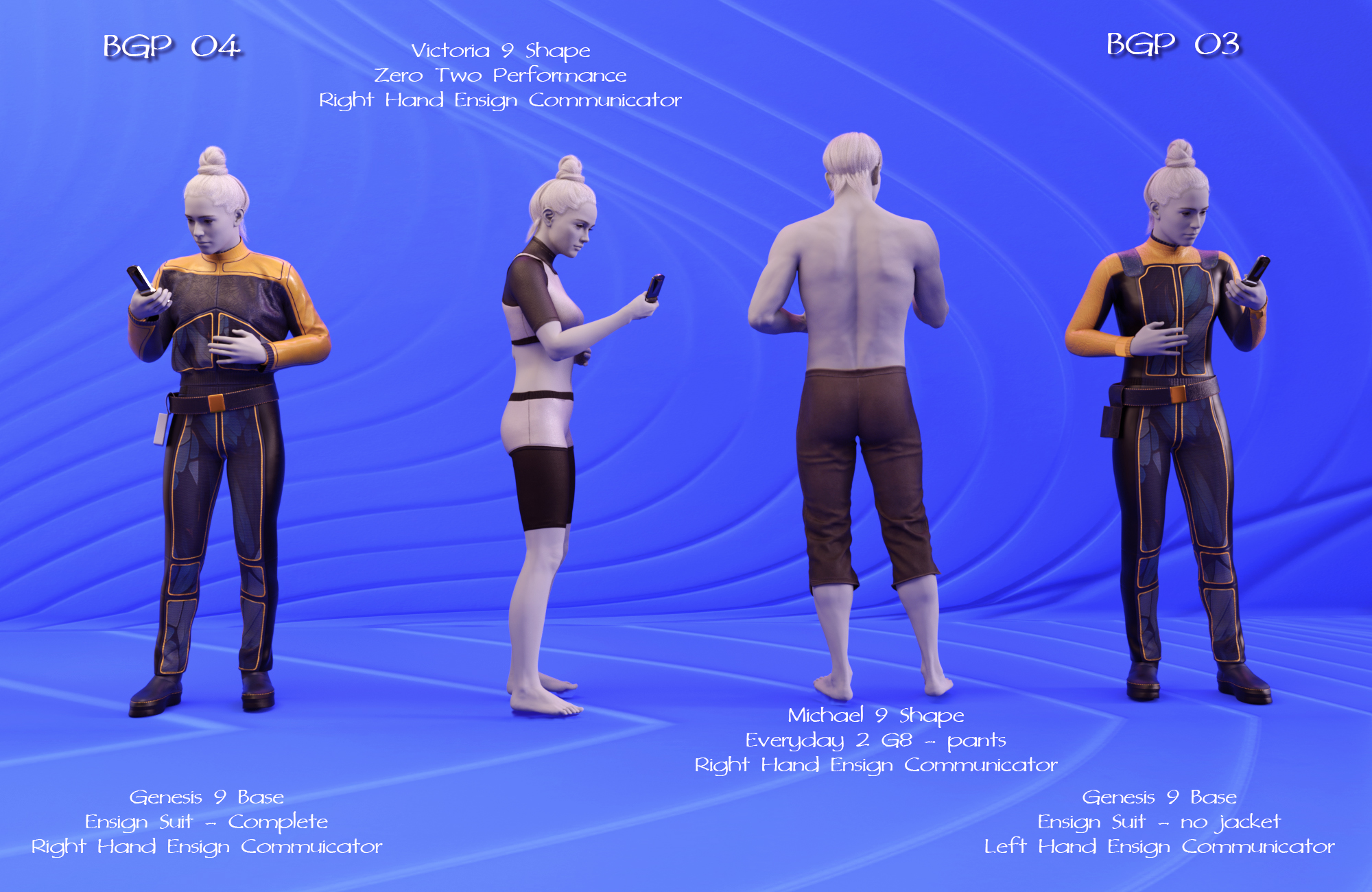 Boldly Going Poses for Genesis 9 | Daz 3D