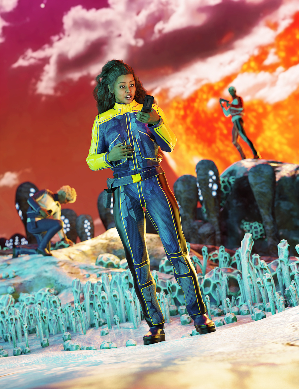 Boldly Going Poses for Genesis 9 | Daz 3D