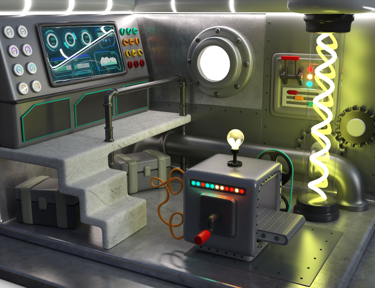 Robot Room | Daz 3D