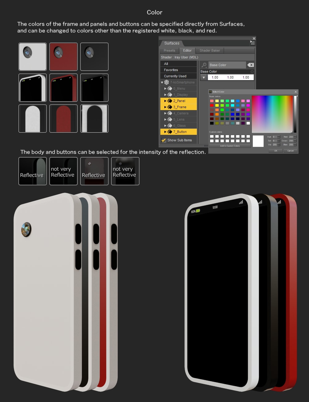 7-ko Smartphone and Pose for Genesis 9 | Daz 3D