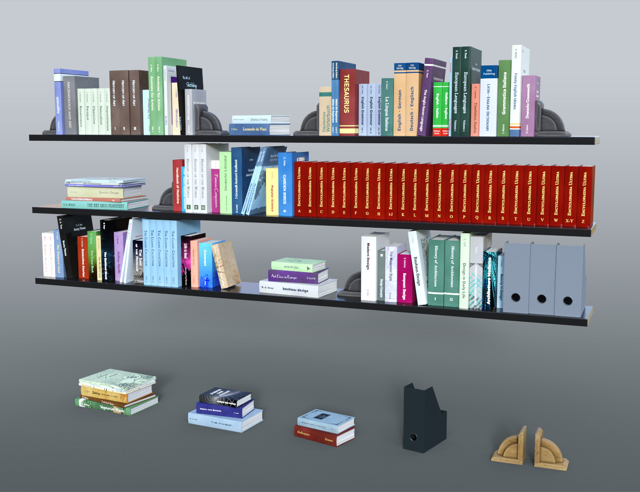 Mid-Century Modern Props | Daz 3D