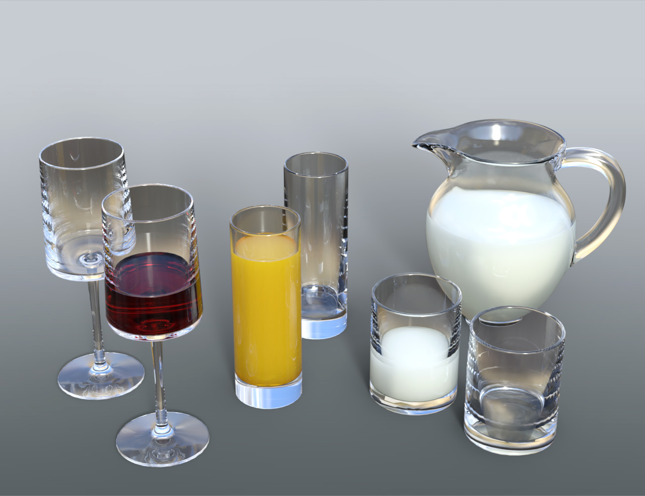 Mid-Century Modern Props | Daz 3D