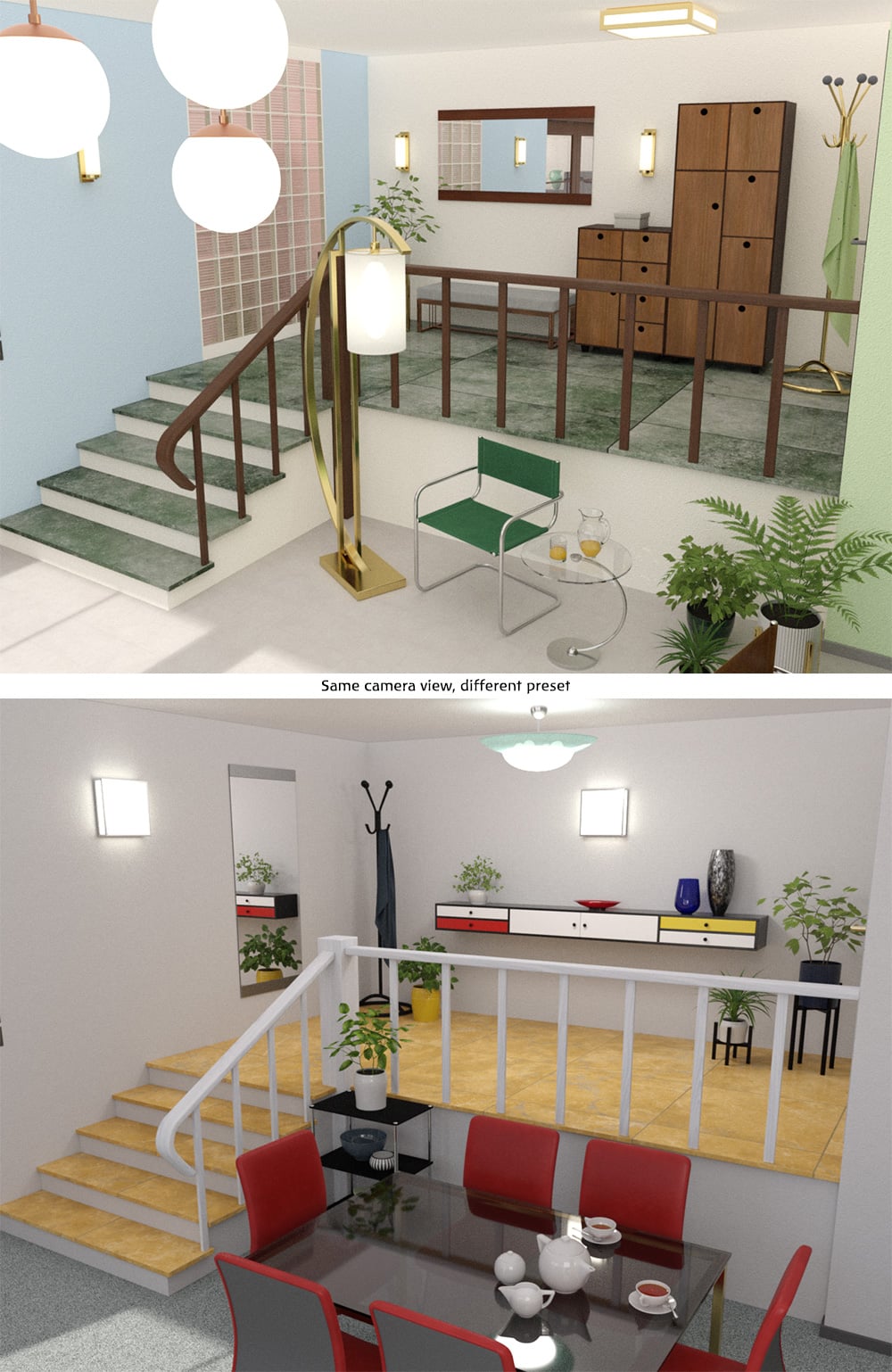Mid-Century Modern Bundle | Daz 3D