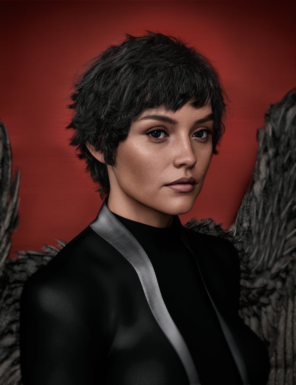 dForce Angel Curvy Short Hair for Genesis 9 and 8 Female | Daz 3D